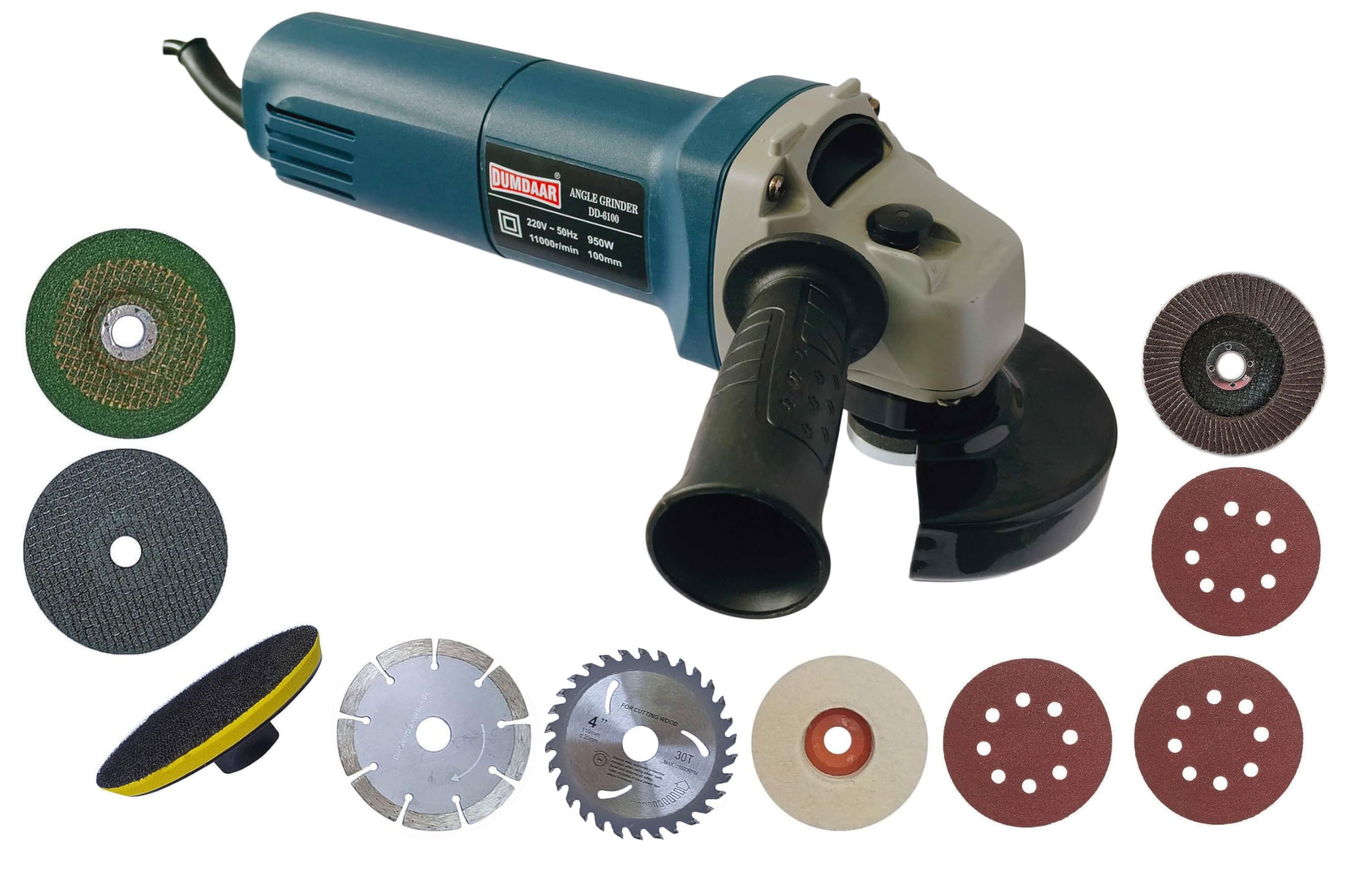 Inditrust Dumdaar 850W Sliding Angle Grinder Machine with Multi type ...