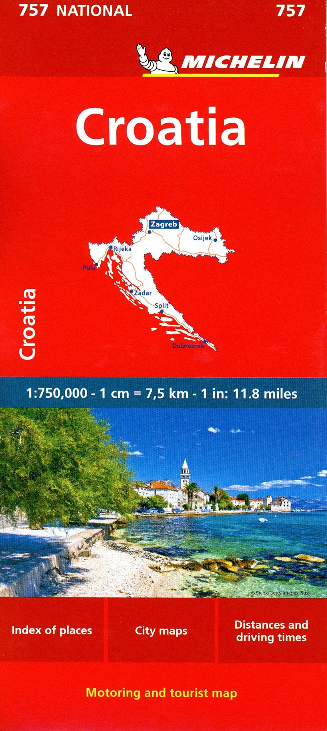 Croatia - Michelin National Map 757 (Michelin Maps, 757): Amazon.co.uk ...