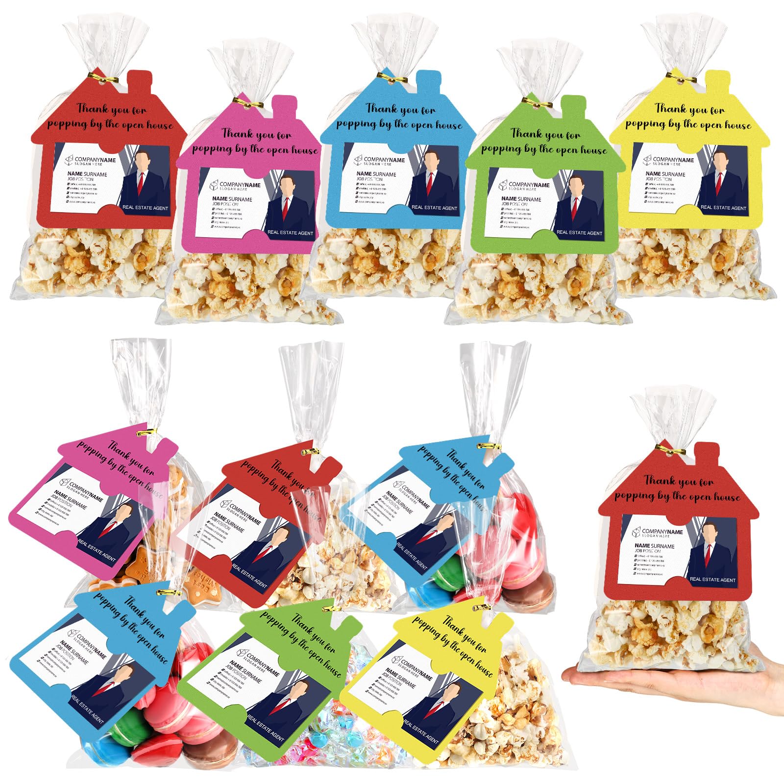 Snapklik.com : Hoolerry 100 Set Open House Popcorn Bag