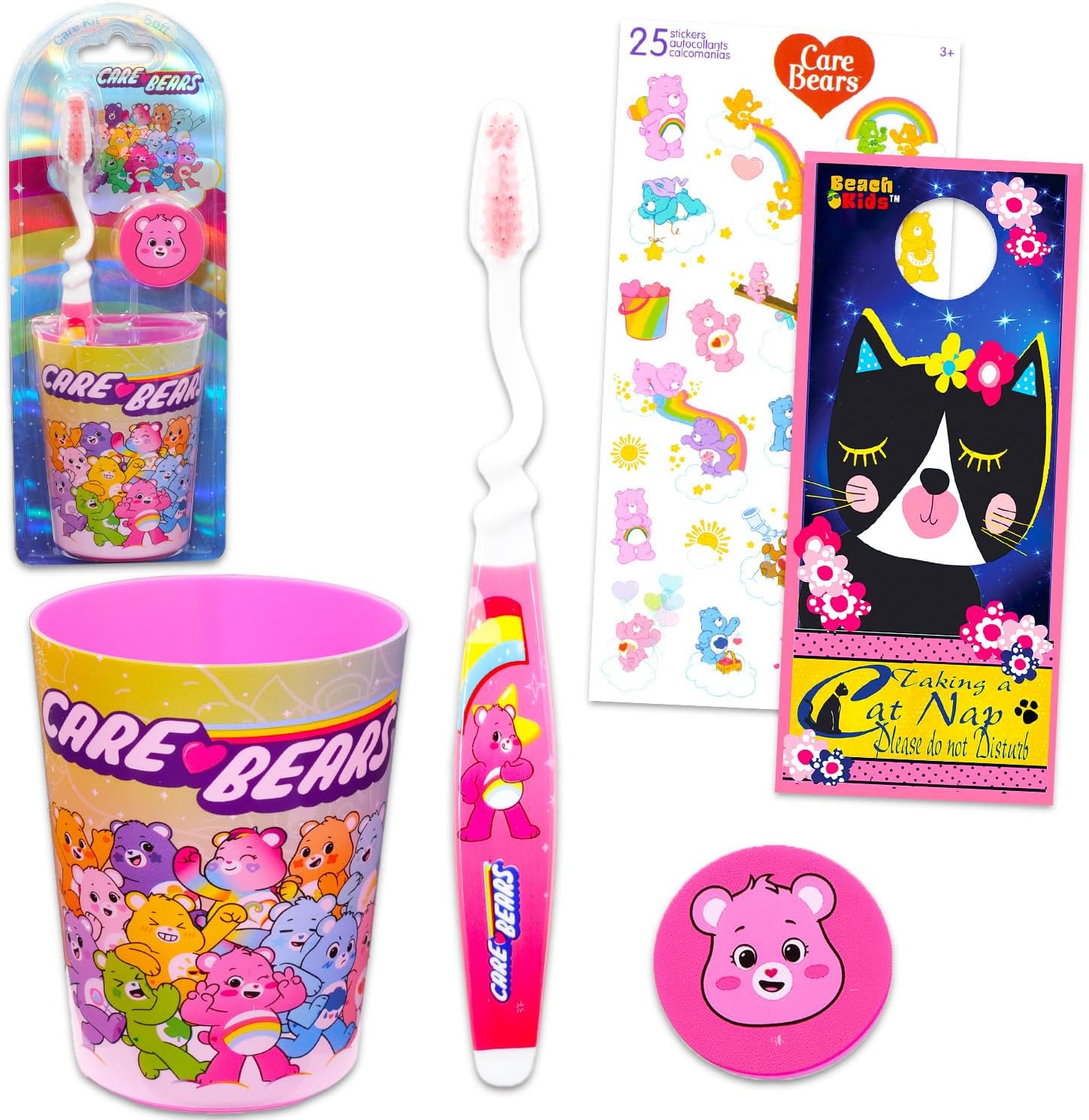 Amazon.com: Care Bears Toothbrush and Cup Kit for Kids - Bundle with ...