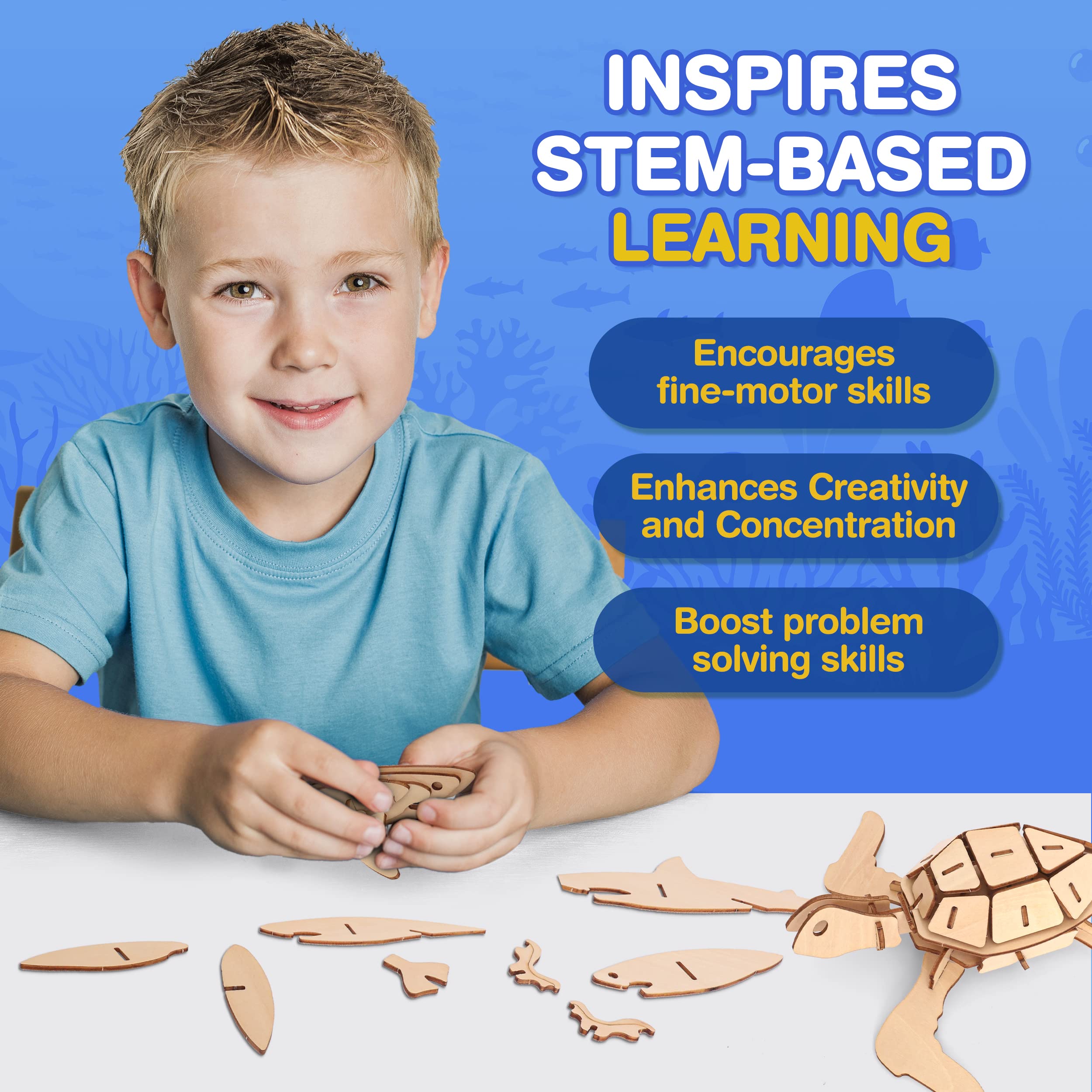 Snapklik.com : Extraordinary Ocean Paint N Play 3D Model And Craft Kit ...