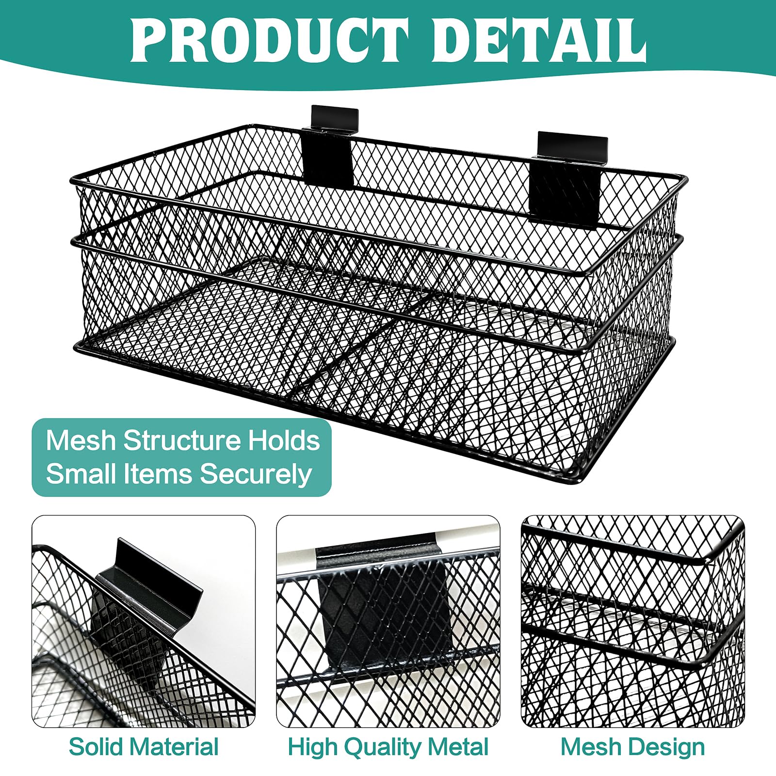 Metal Basket For Slatwall Retail Showroom Wire Shopfitting Baskets