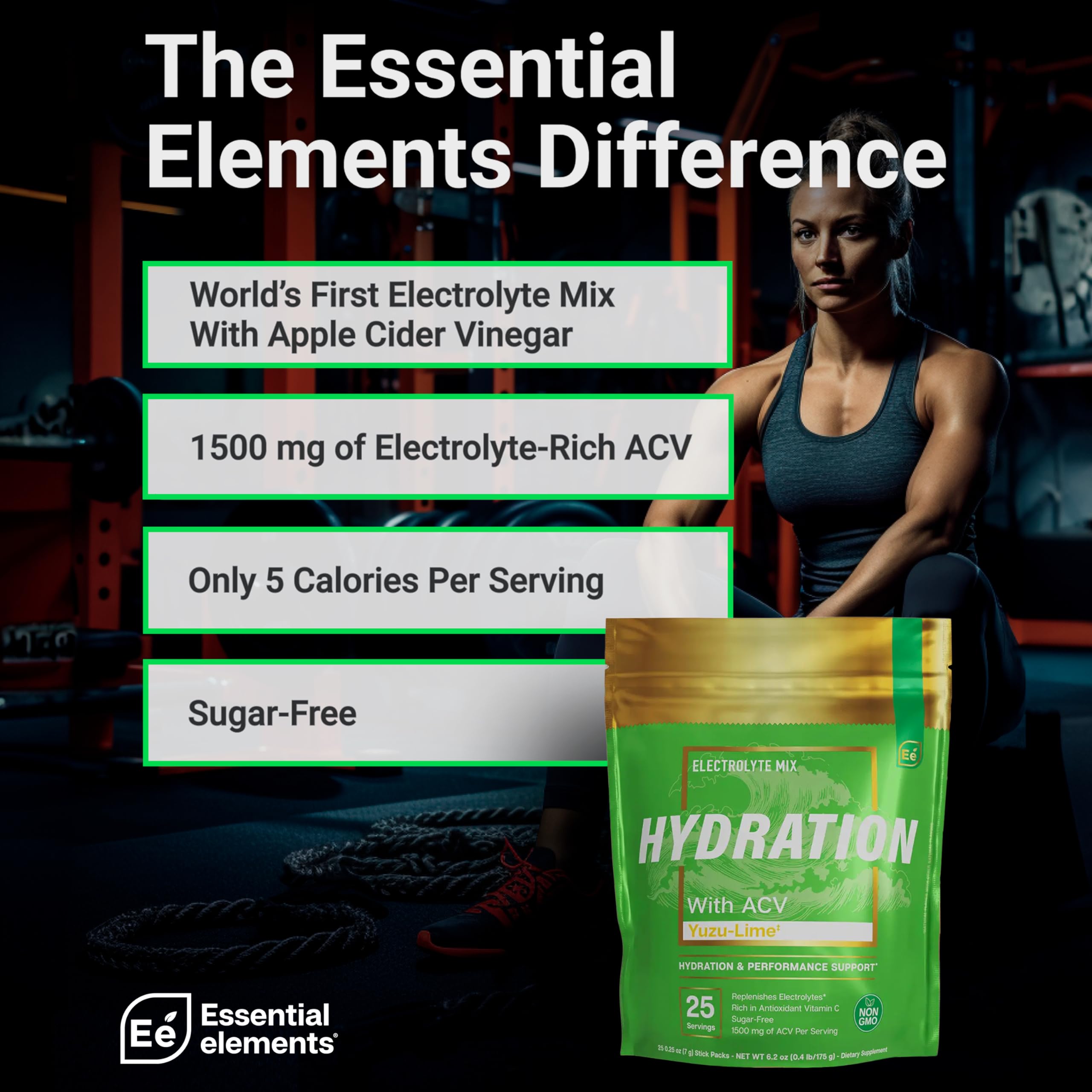 Snapklik.com : Essential Elements Hydration Packets - Yuzu Lime Pack ...