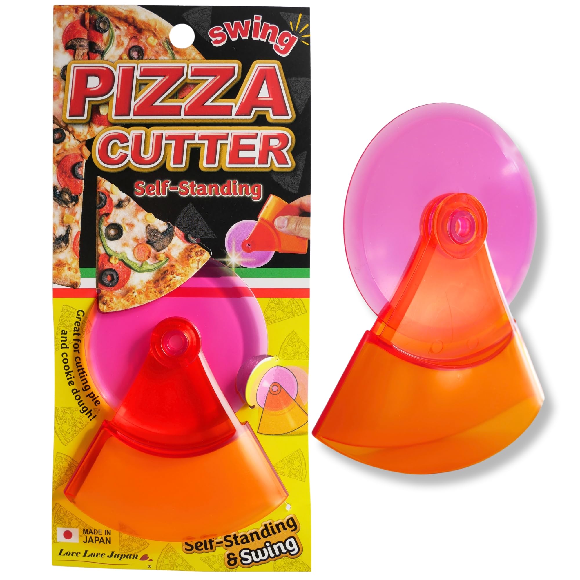 Amazon.com: Swing & Self-Standing Pizza Cutter Wheel - Safe Sturdy ...