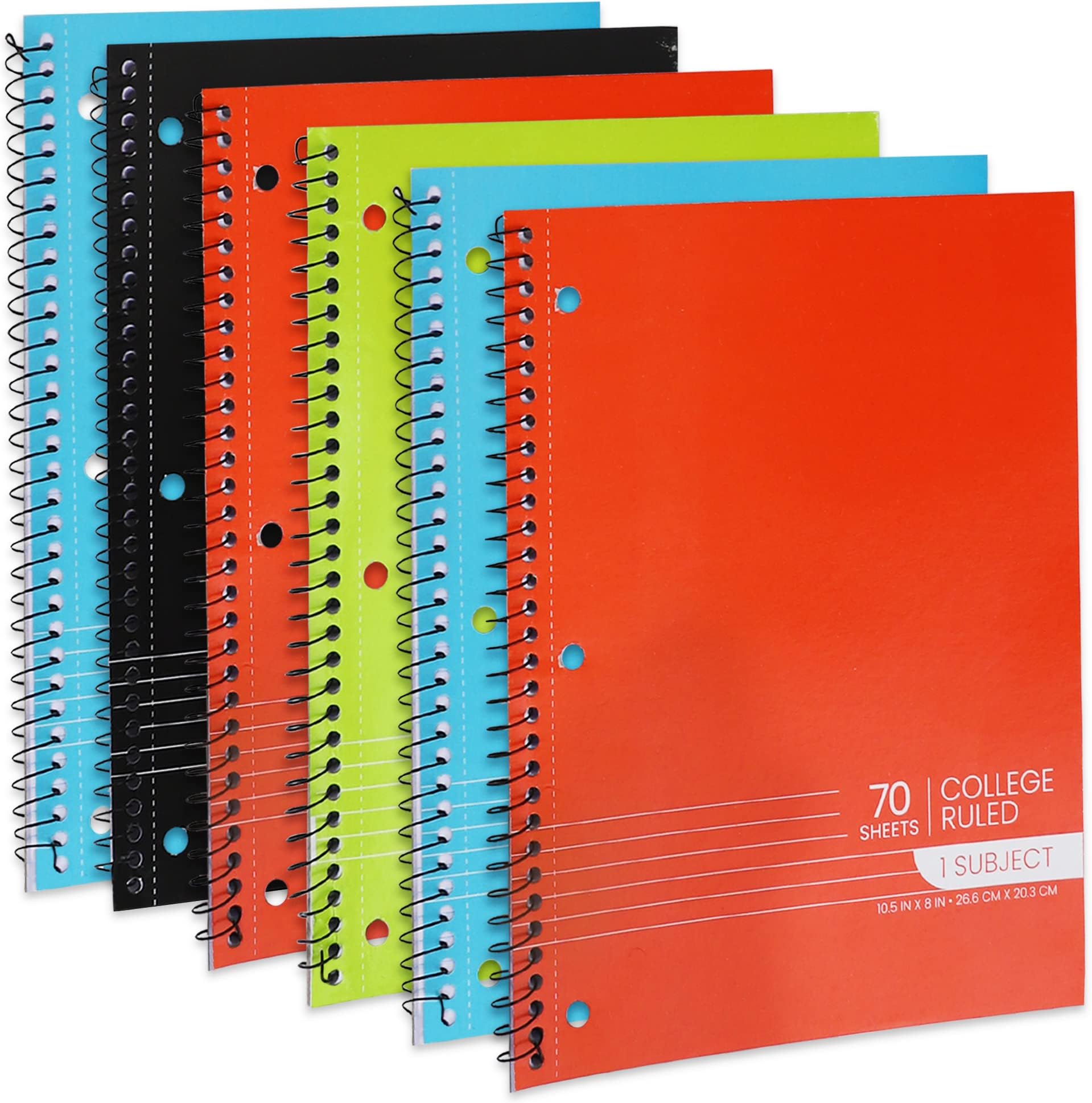 Amazon.com : VEEBOOST Spiral Notebook, Ruled Notebooks, 70 Sheets ...