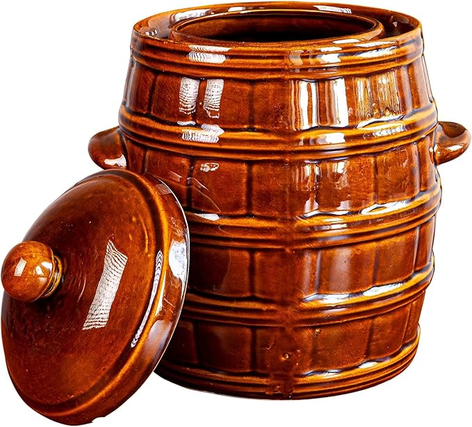 Stoneware 12L – Fermentation Crock | Ceramic Fermentation Pot ...