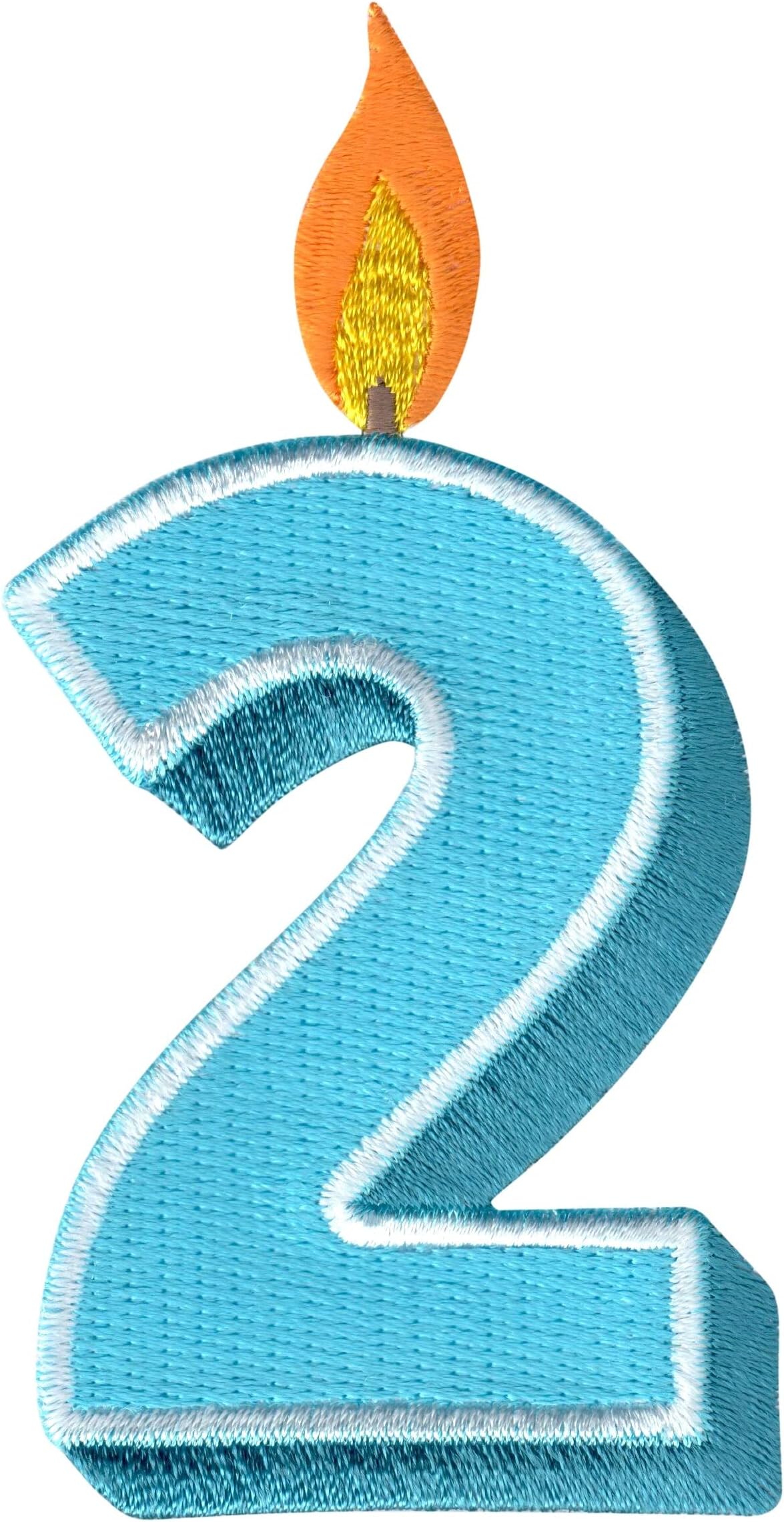 Amazon.com: Number 2 - Chenille Embroidery Varsity Iron-On Patch by pc ...