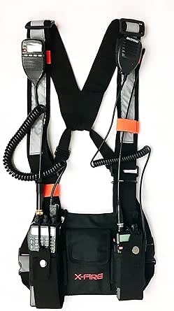 Amazon.com: X-FIRE® Updated Dual Portable Radio Chest Rig Harness for ...