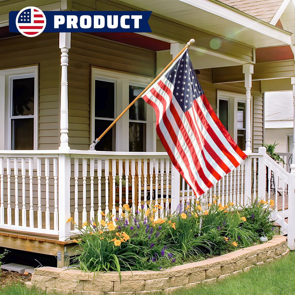 Snapklik.com : American Stripe Flag, 3x5 Feet USA Garden Flag Bunting ...