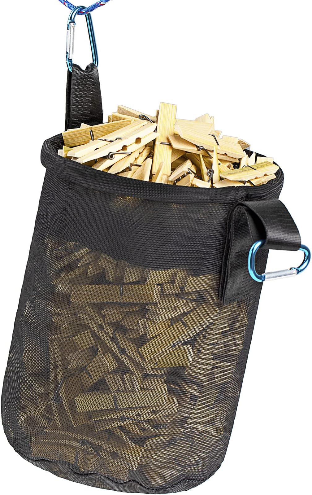 Amazon.com: HOMEST Mesh Clothespin Bag, Hanging Clothes Pin Bag with ...