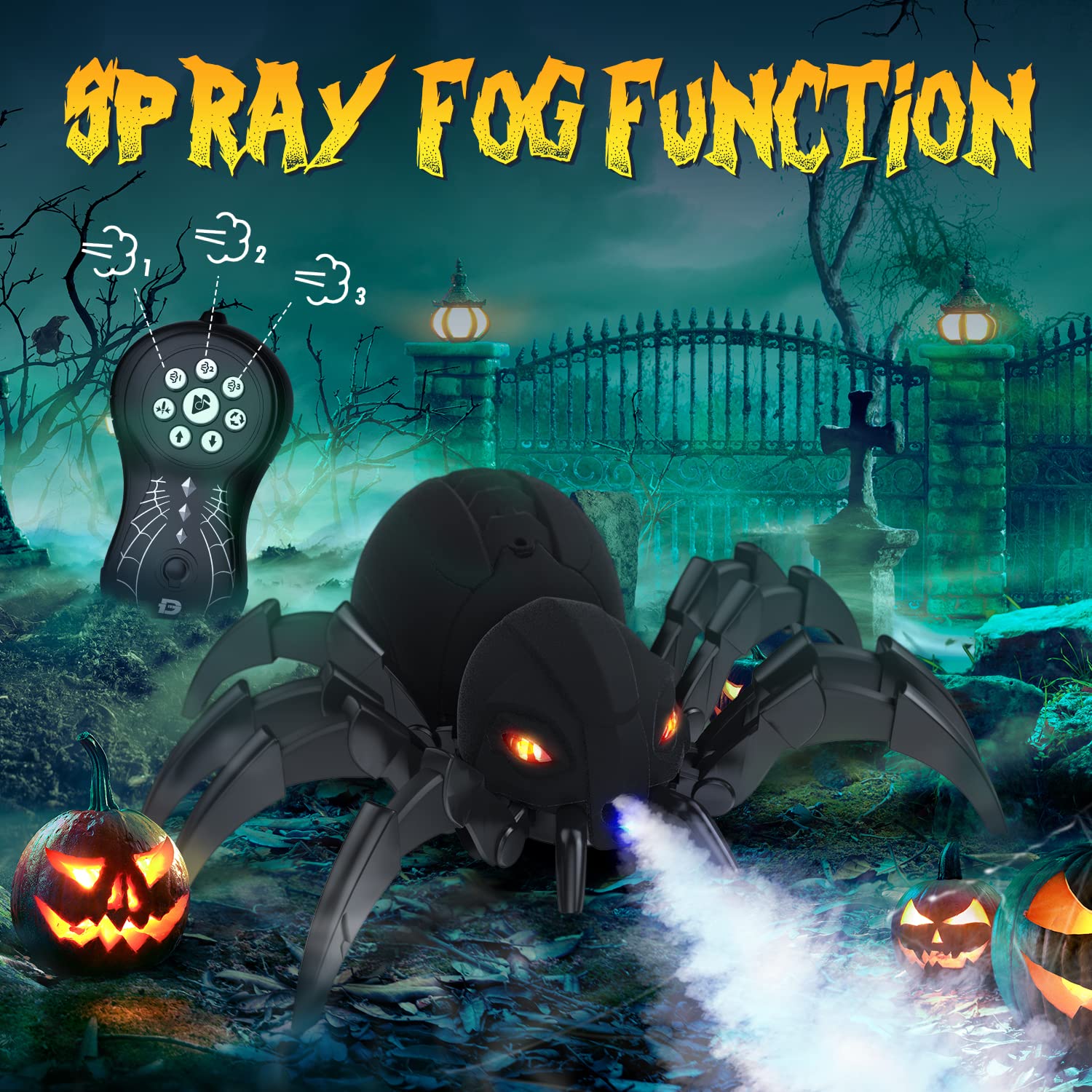 Snapklik.com : DEERC Robot Spider, Remote Control Spider