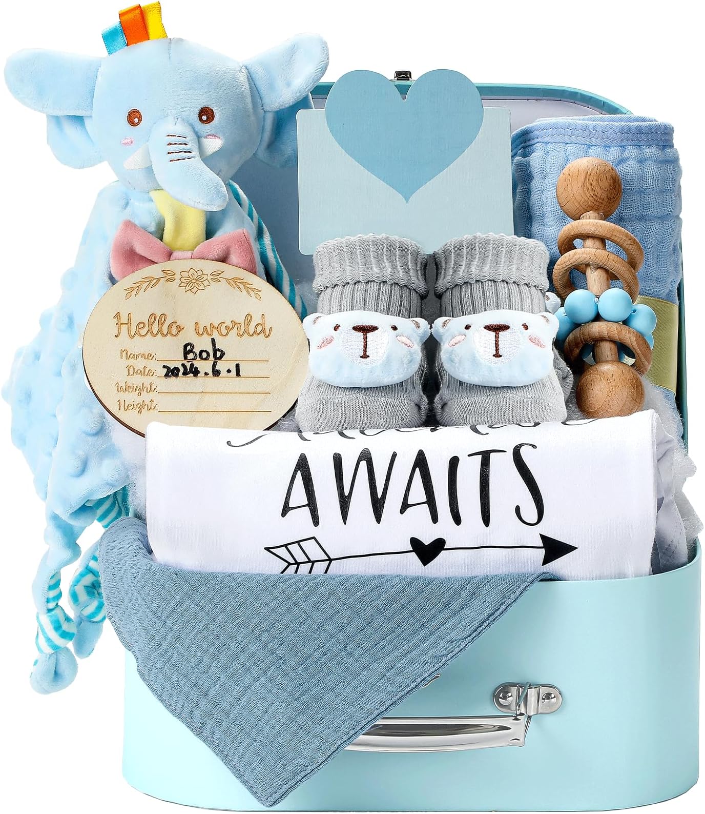 Amazon.com : Golray Baby Boy Gifts for Baby Shower, 10pcs Newborn ...