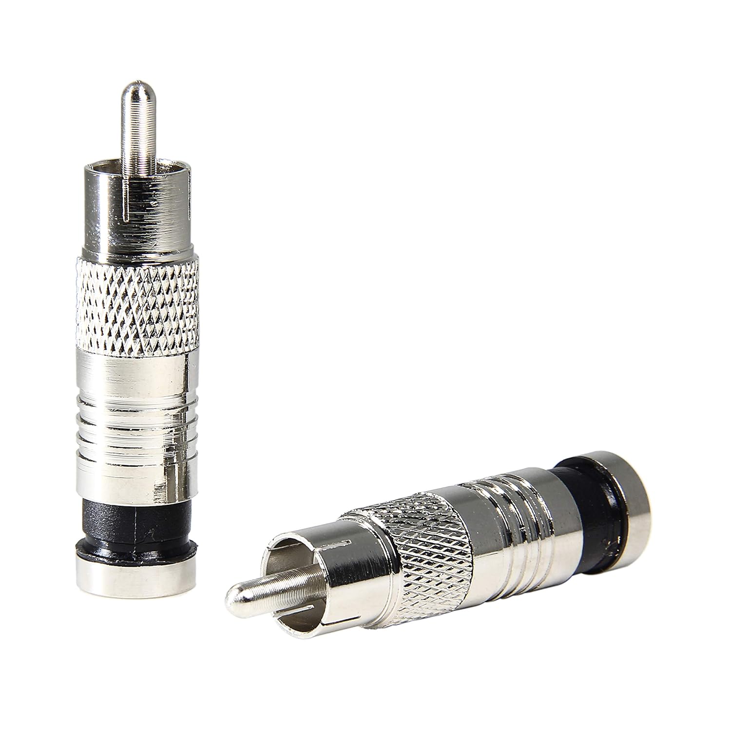 RG-6 RCA Male Connectors, Ancable 20-Pack RCA Compression Adapter, for ...
