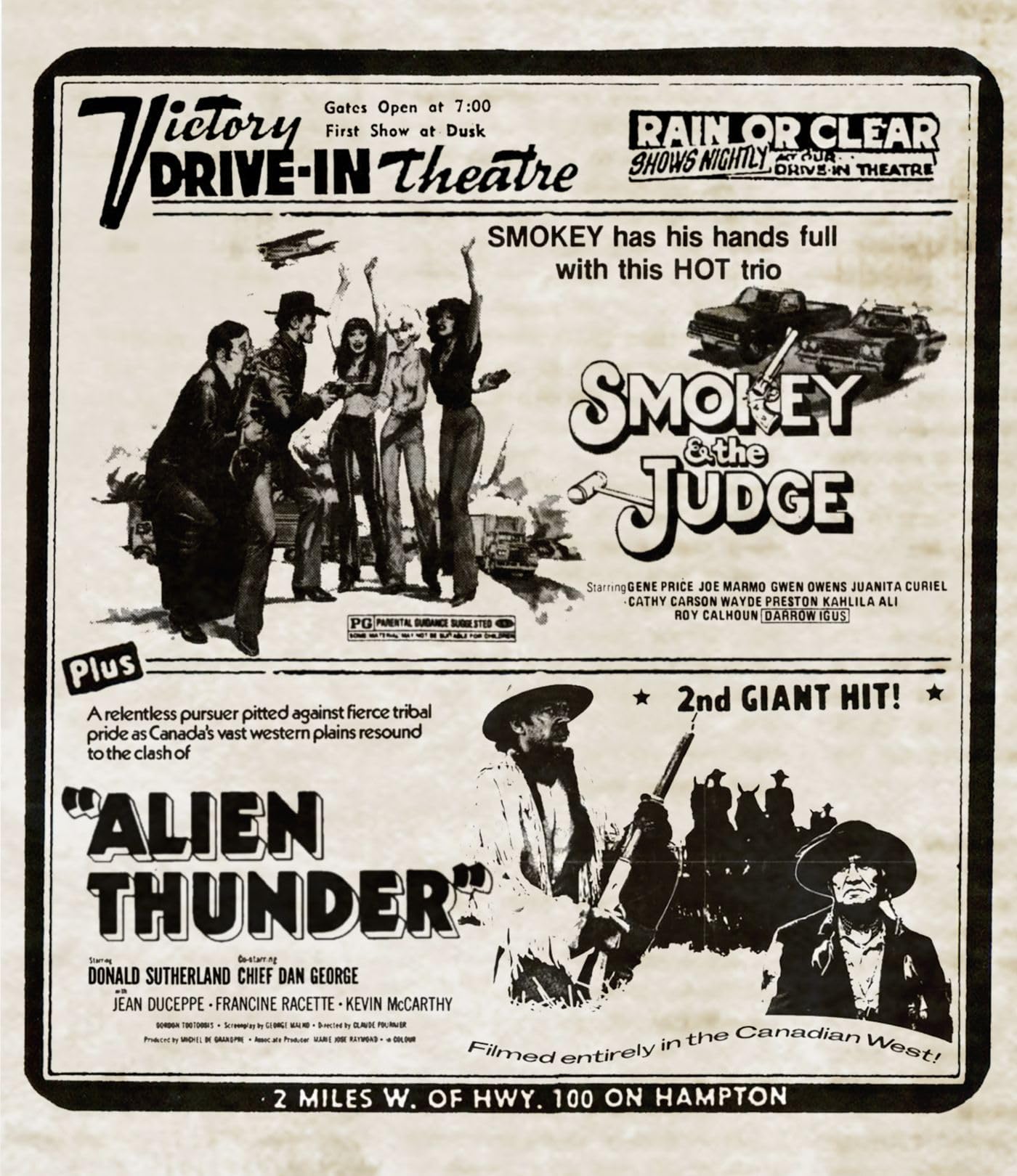 Amazon.com: Smokey and the Judge + Alien Thunder - Drive-in Double ...