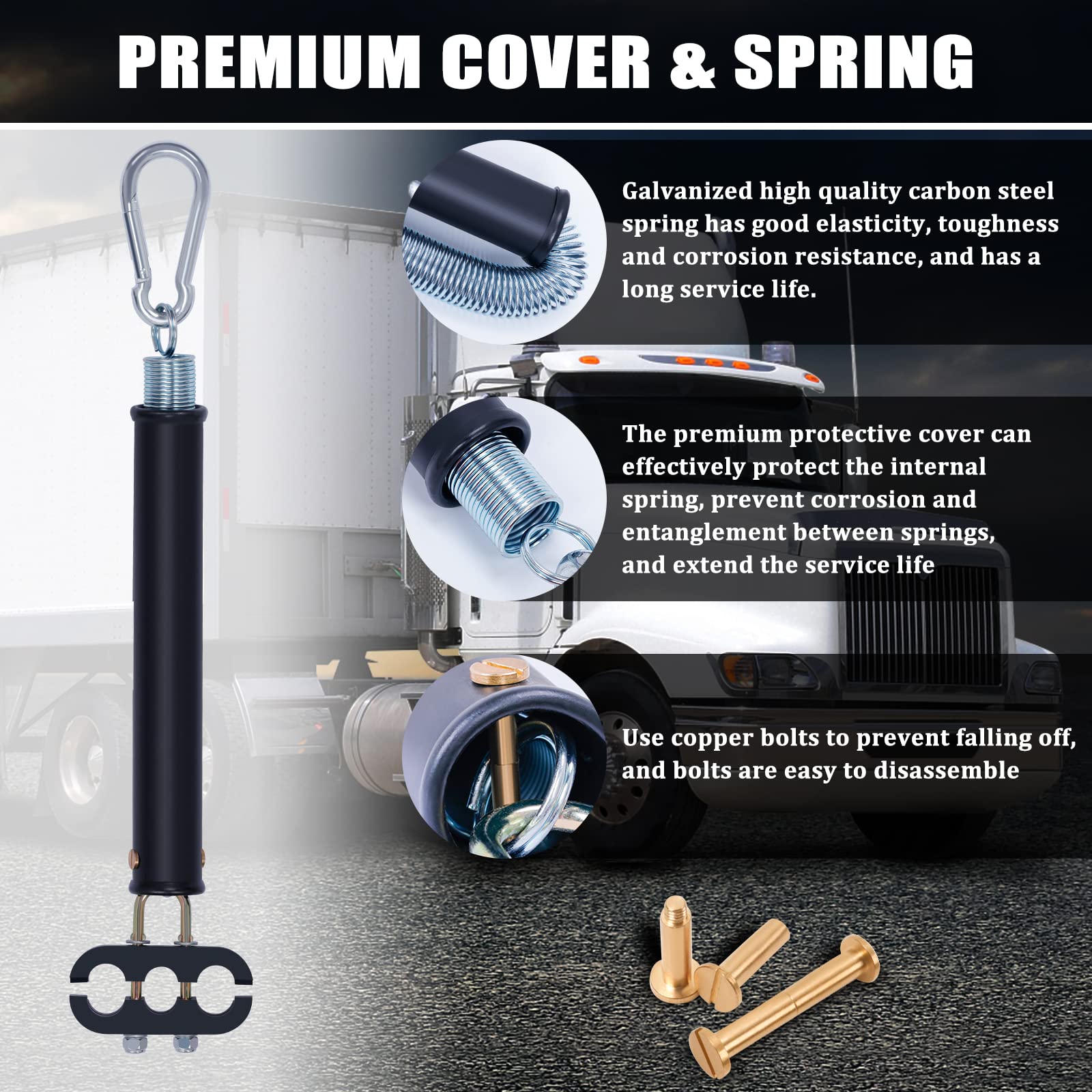 Snapklik.com : Cheemuii 20" Single Tender Spring Kit Heavy Duty ABS Air ...