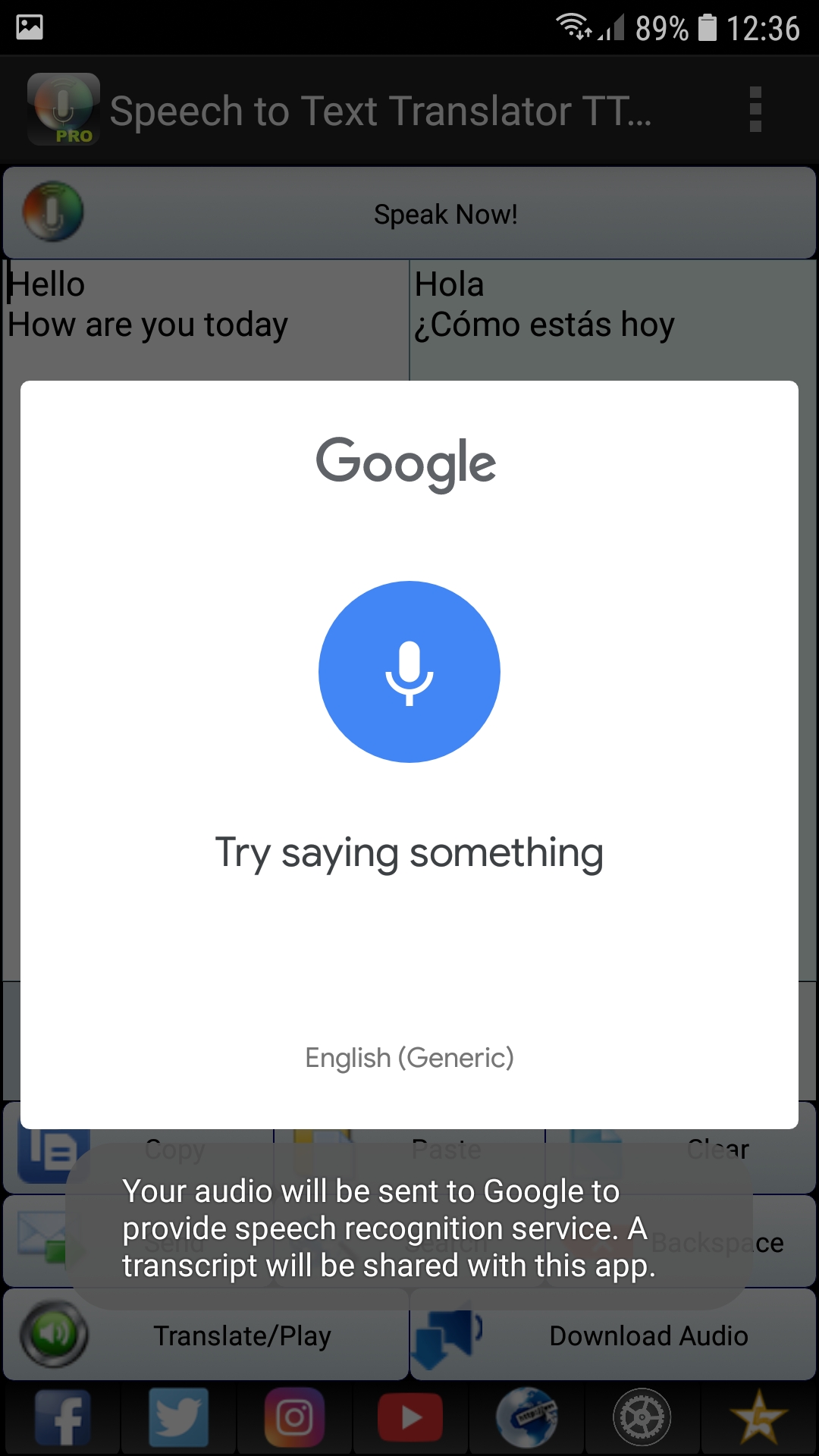 Speech2Text Translator TTS PRO - App on Amazon Appstore