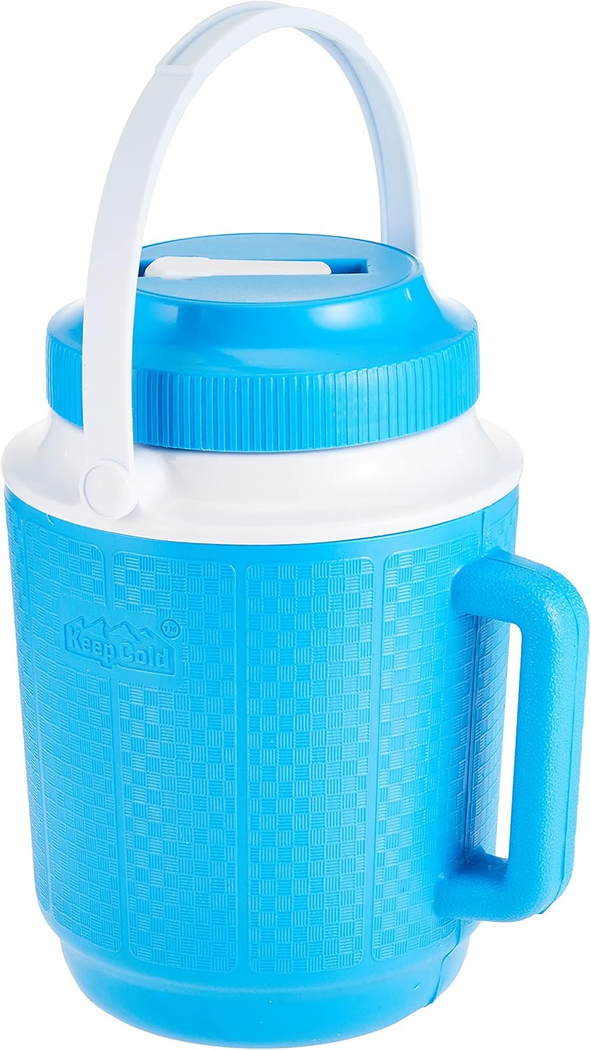 Cosmoplast Keep Cold Plastic Insulated Water Cooler ½ Gallon 2.1 Liter ...
