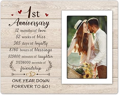 Amazon.com - Pandasch 1st Anniversary Paper Gifts for Him Her - One ...