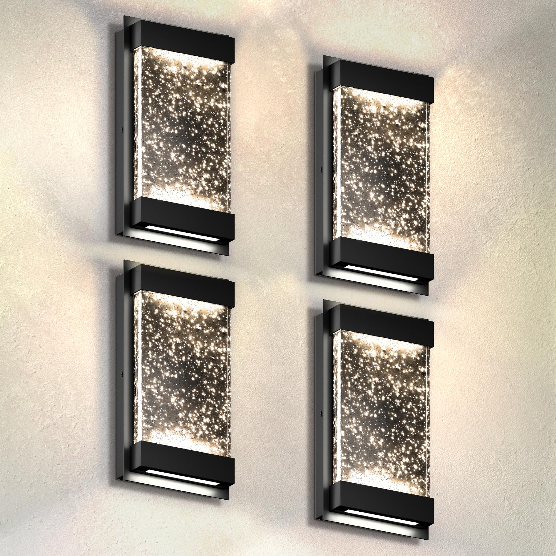 ASD LED 12 Inch Bubble Glass Wall Light Fixture | 22W 500LM 3000K-5000K ...