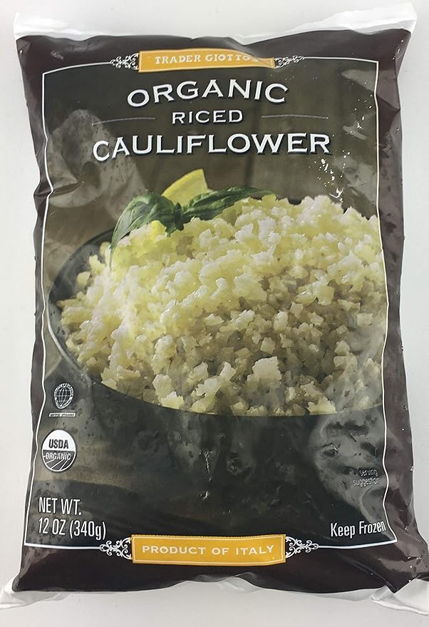 Amazon.com: Trader Joe's Frozen Organic Riced Cauliflower (12 Pack) : Grocery & Gourmet Food