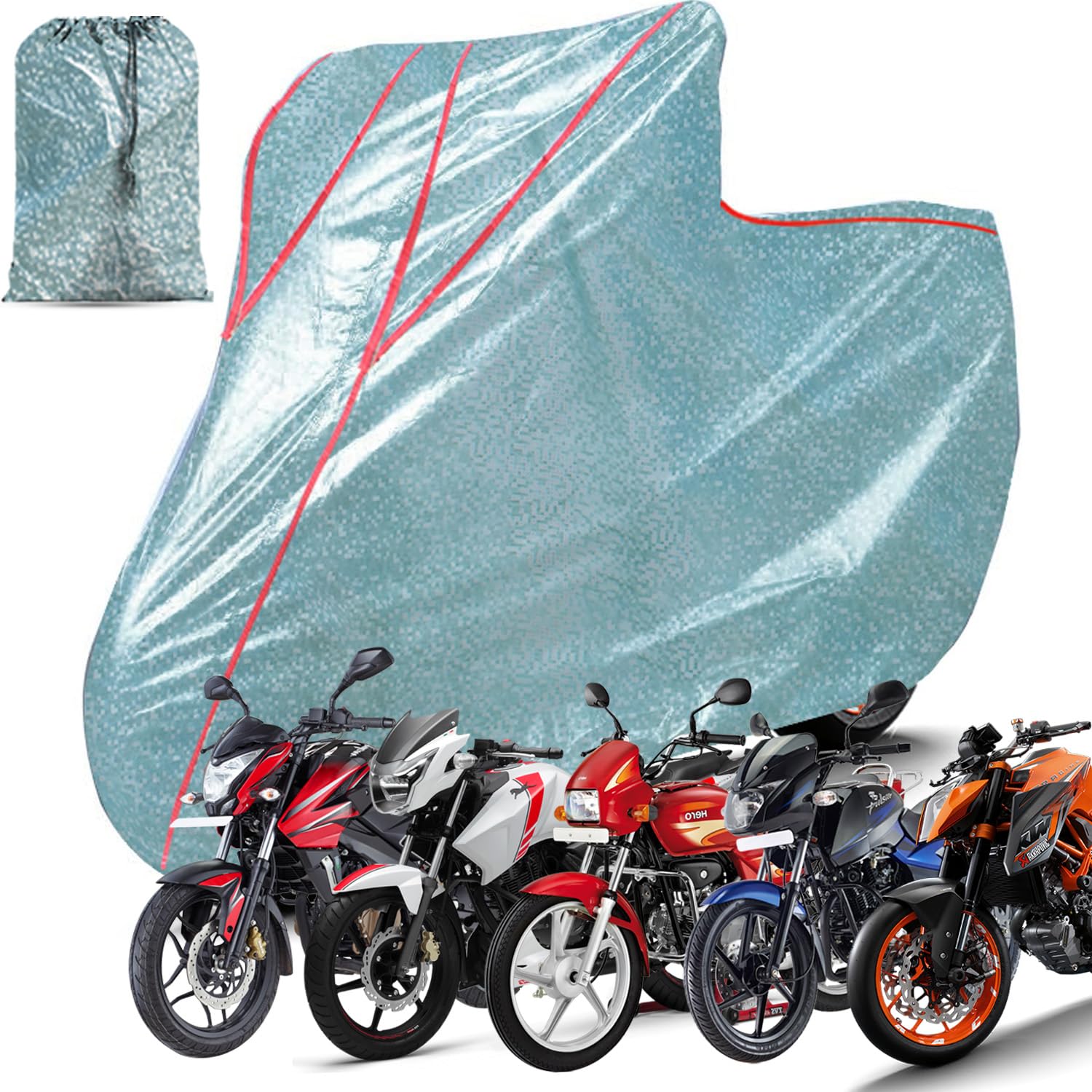 Yearwell Universal Bike Cover UV Protection & Dustproof Bike Body Cover ...