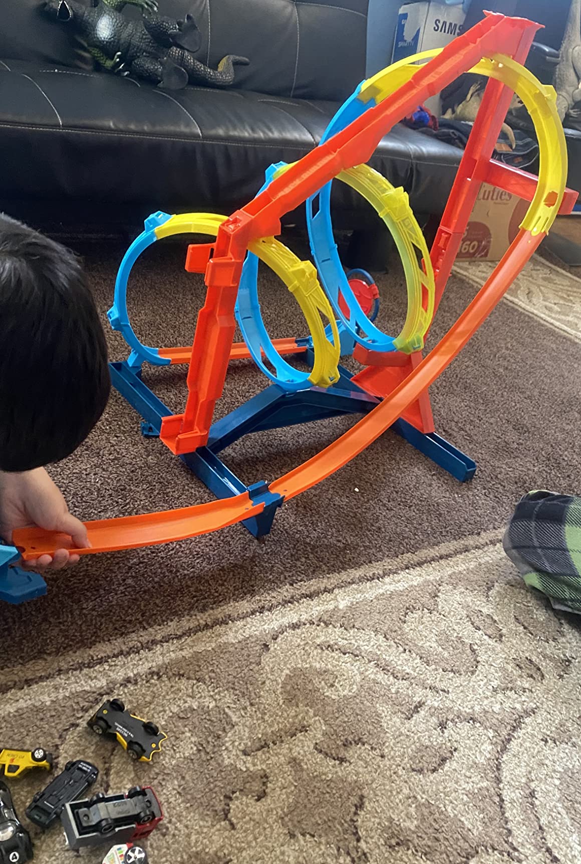 $6/mo - Finance Hot Wheels Track Set and 1:64 Scale Toy Car, Connects ...