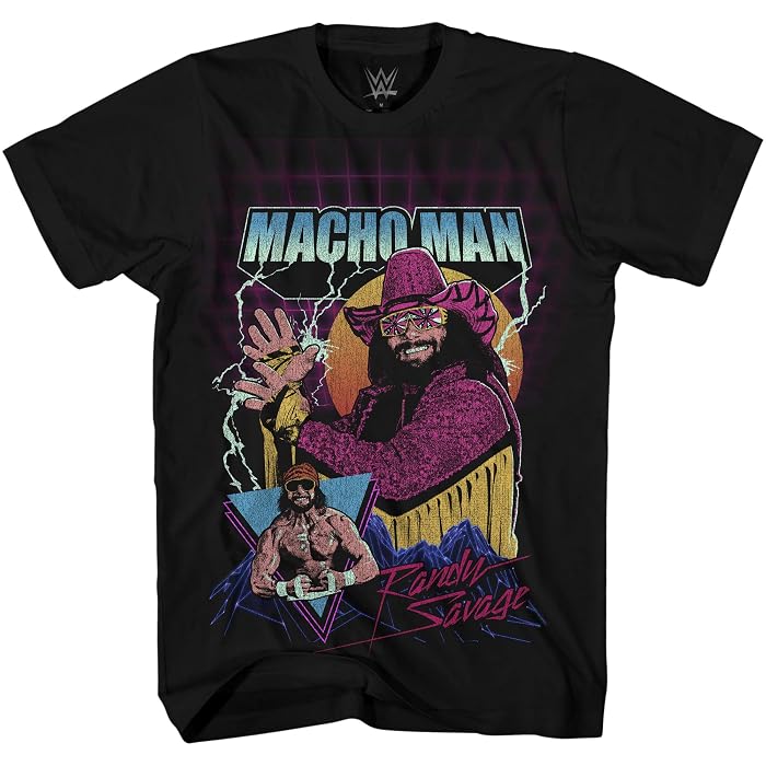 Buy WWE Mens Macho Man Shirt - Macho Man Randy Savage Superstar Tee ...