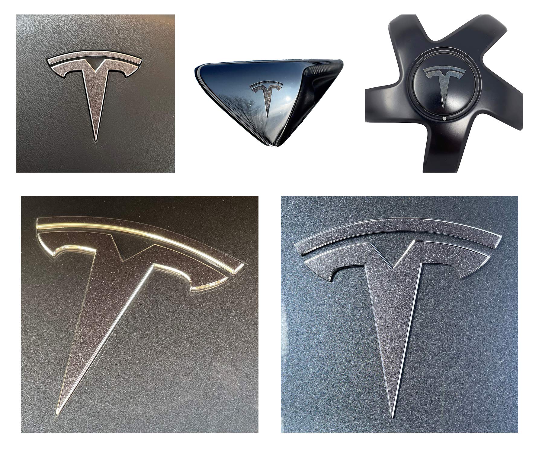 Snapklik.com : Logo Decal Overlay Stickers For Tesla Model 3