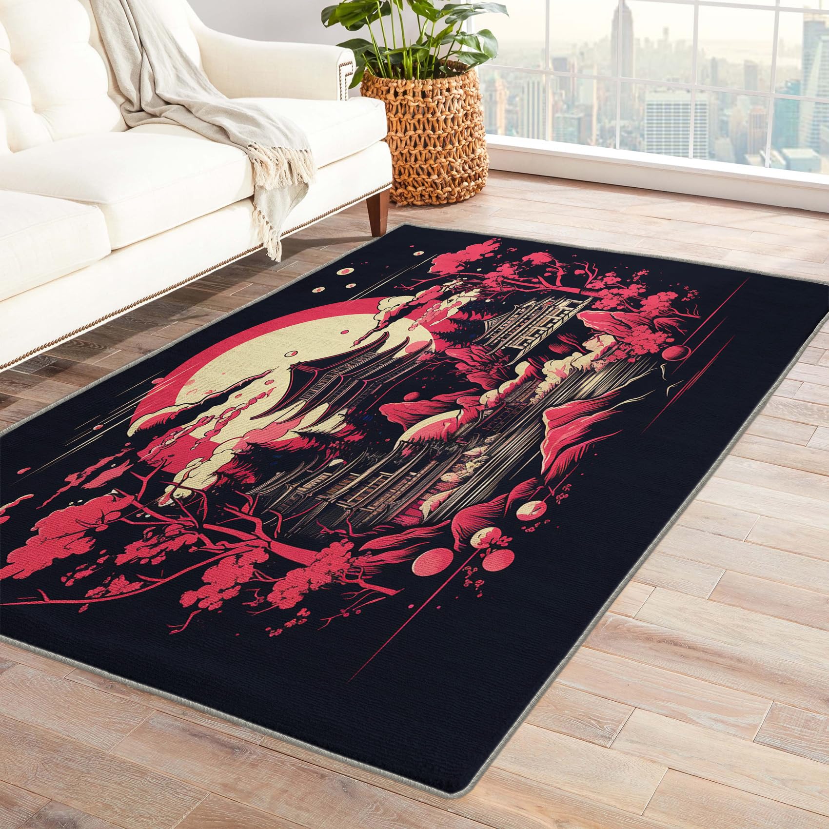Amazon.com: Japanese Rug & Home Decor - 4x5 Rug, Japan Rugs for Living ...