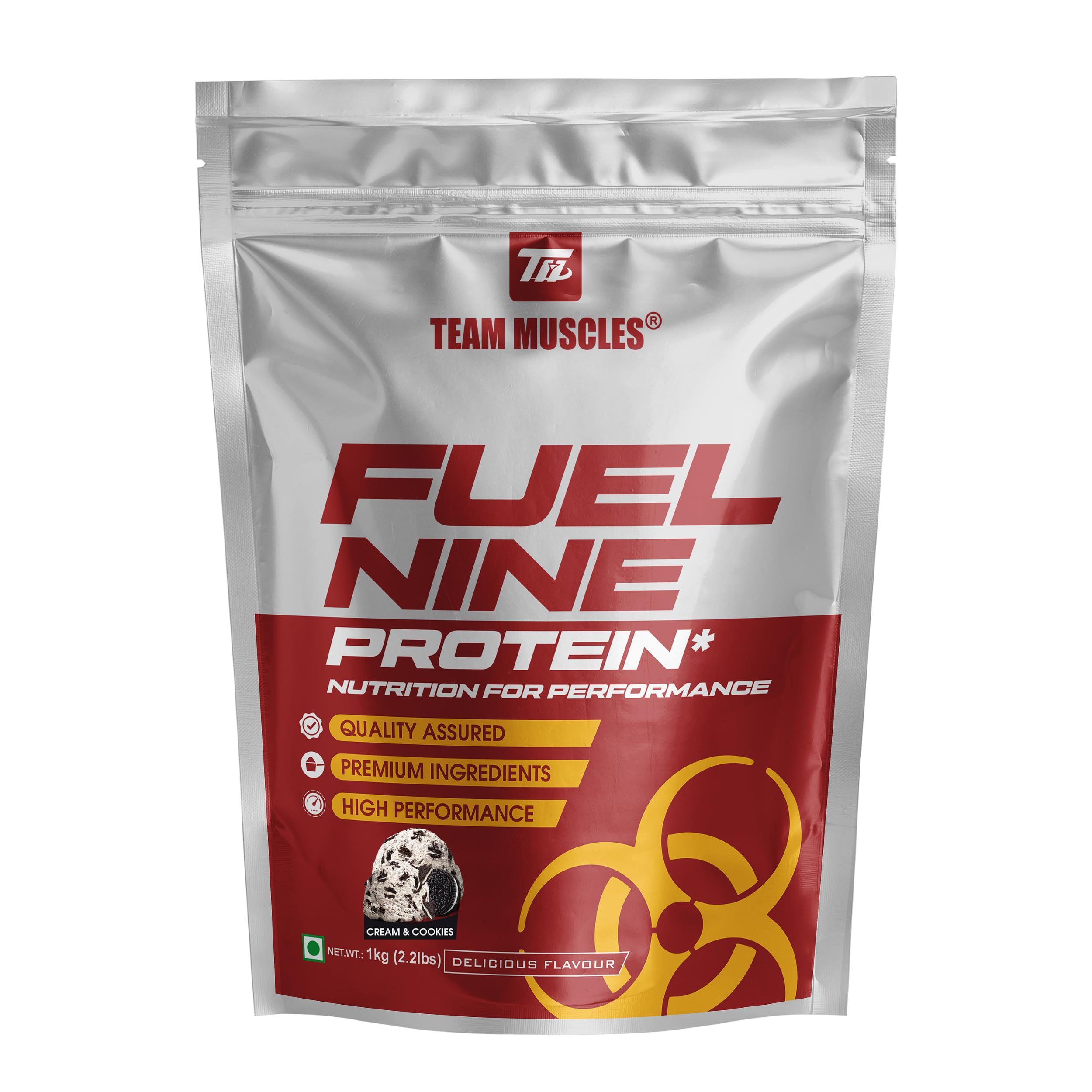 TM WITH TEAM MUSCLES Fuel Nine Whey Protein-1 Kg|Whey Protein|Gold Whey ...