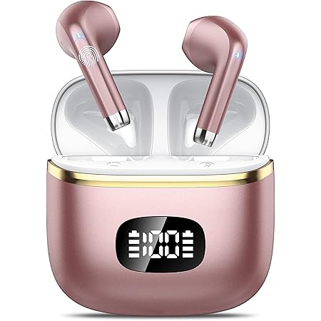 Wireless Earbuds,Bluetooth 5.3 Headphones In Ear with 4 ENC Noise ...