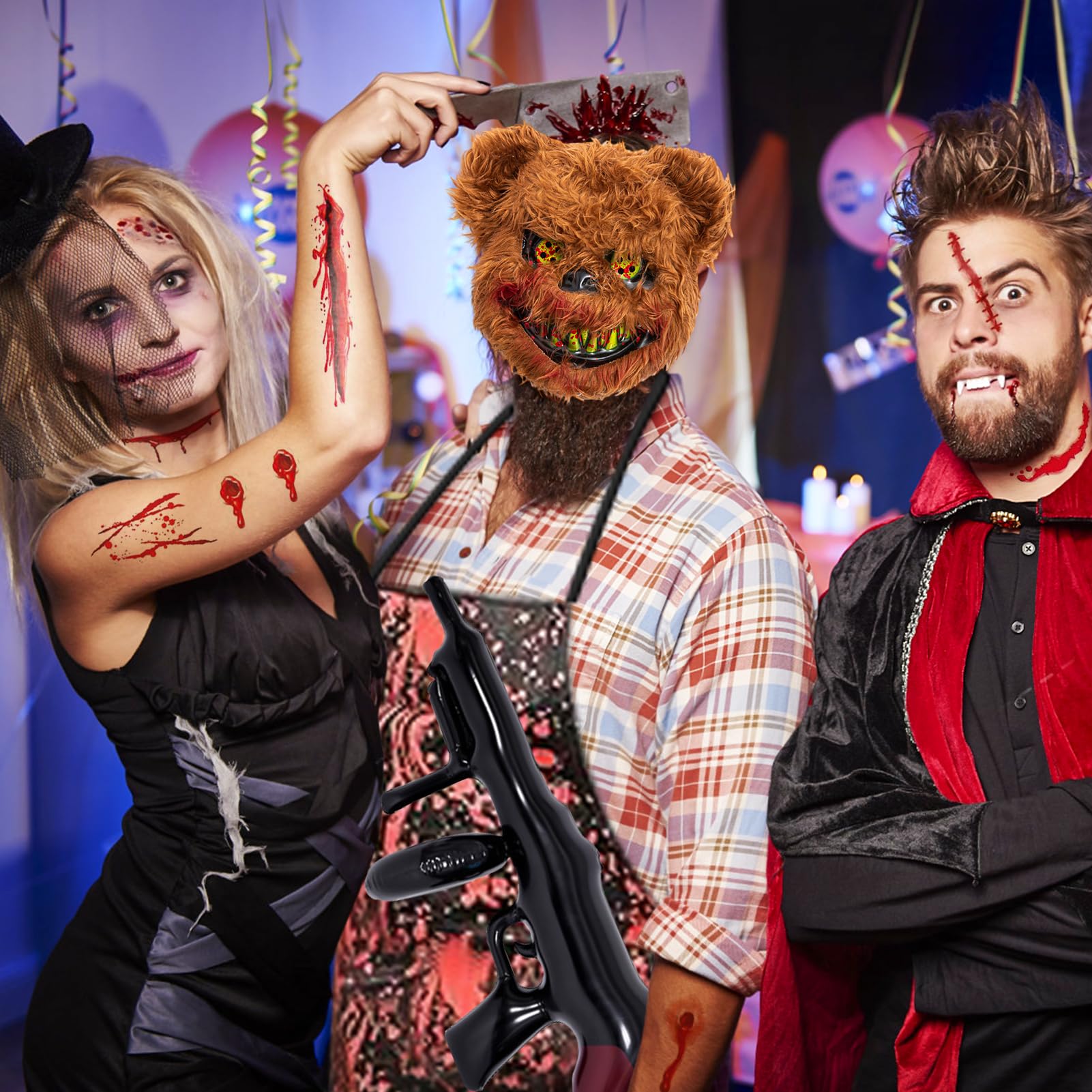 JWDMHSJ Horror Rabbit Costume, Horror Rabbit, 4 Pieces Horror Rabbit ...