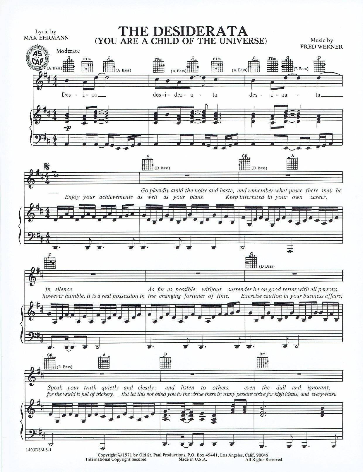 Les Crane - Desiderata - Amazon.com Music