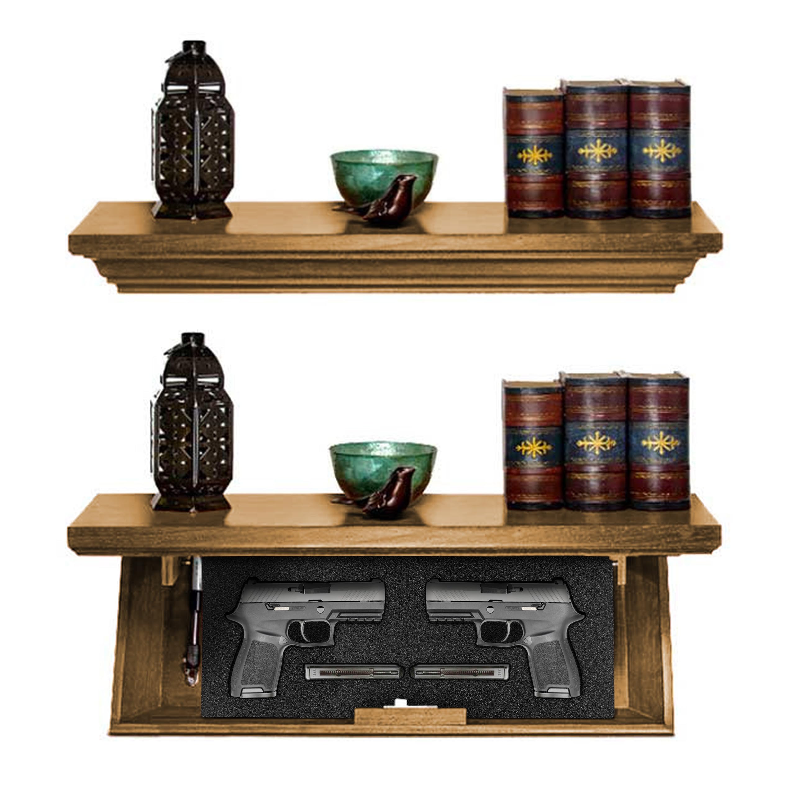 Amazon.com: Tactical Traps Patriot 35S Compact Gun Shelf with Trap Door ...