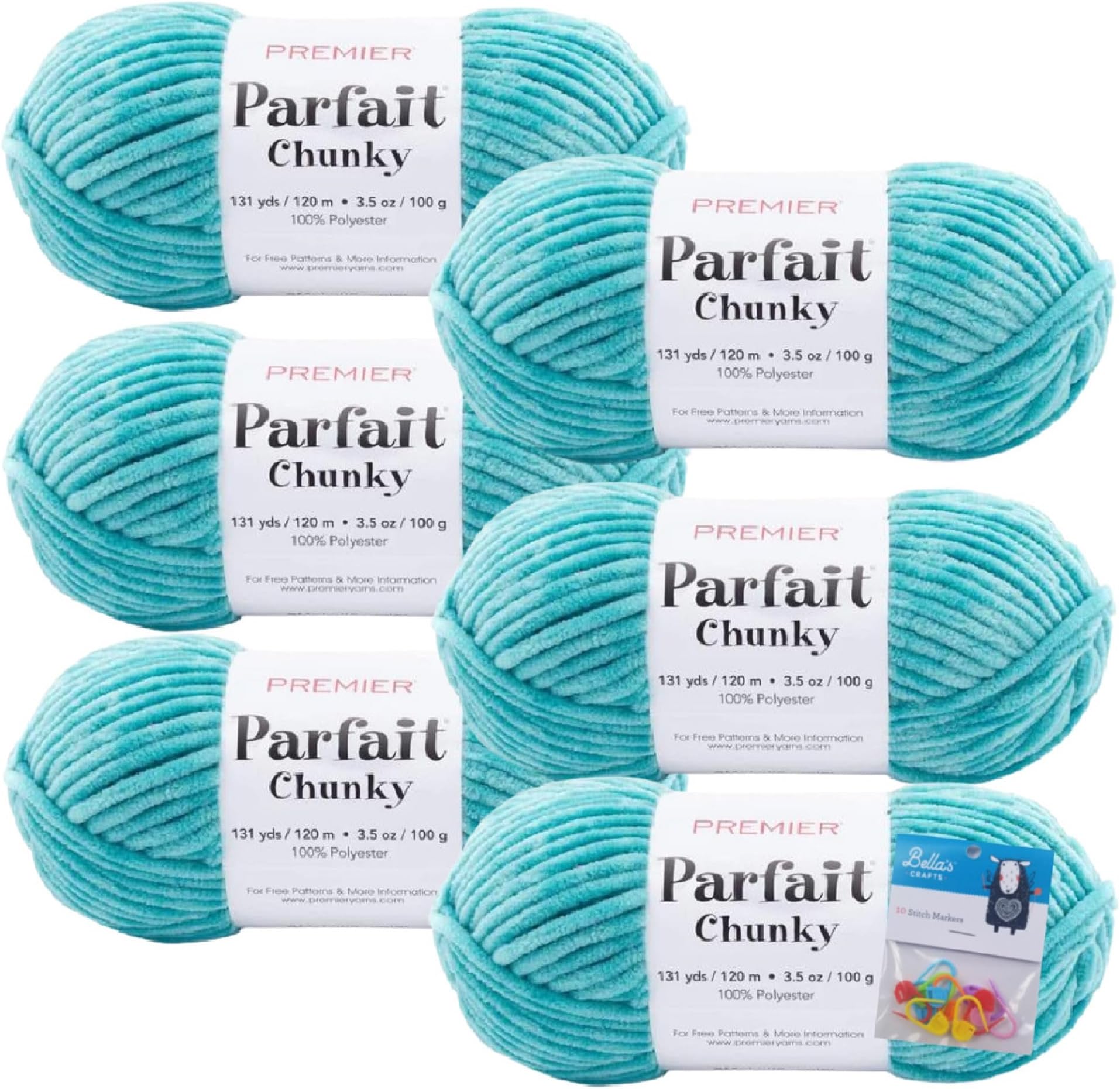 Amazon.com: Premier Yarns Parfait Chunky - 3.5 Oz - #6 Super Bulky ...