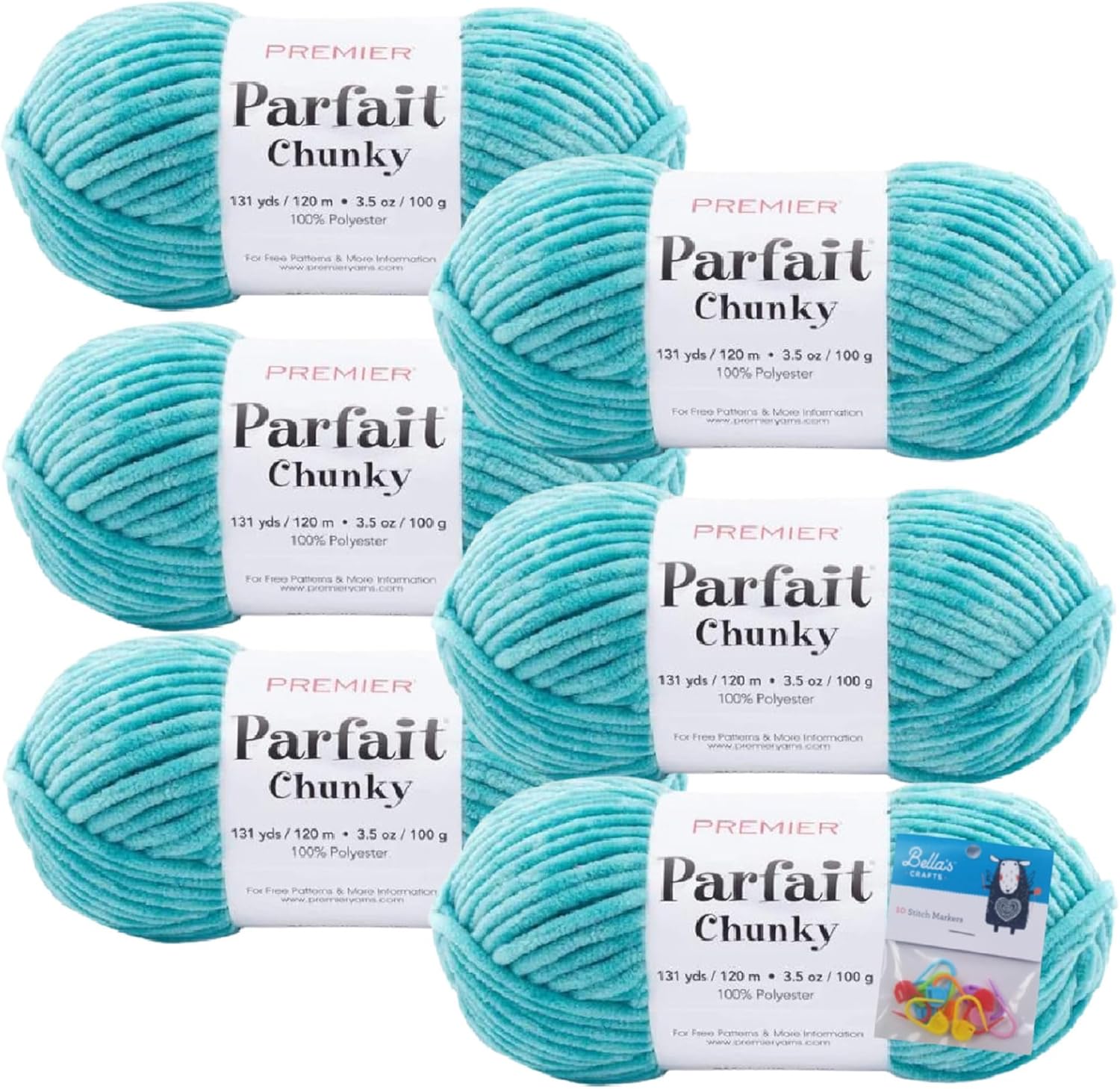 Amazon.com: Premier Yarns Parfait Chunky - 3.5 Oz - #6 Super Bulky ...