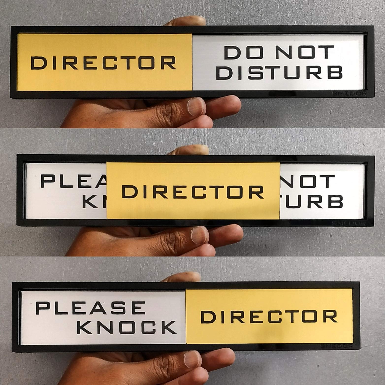 Buy "CUSTOM TEXT SLIDING SIGN" SMEDOR Professional sliding sign board ...