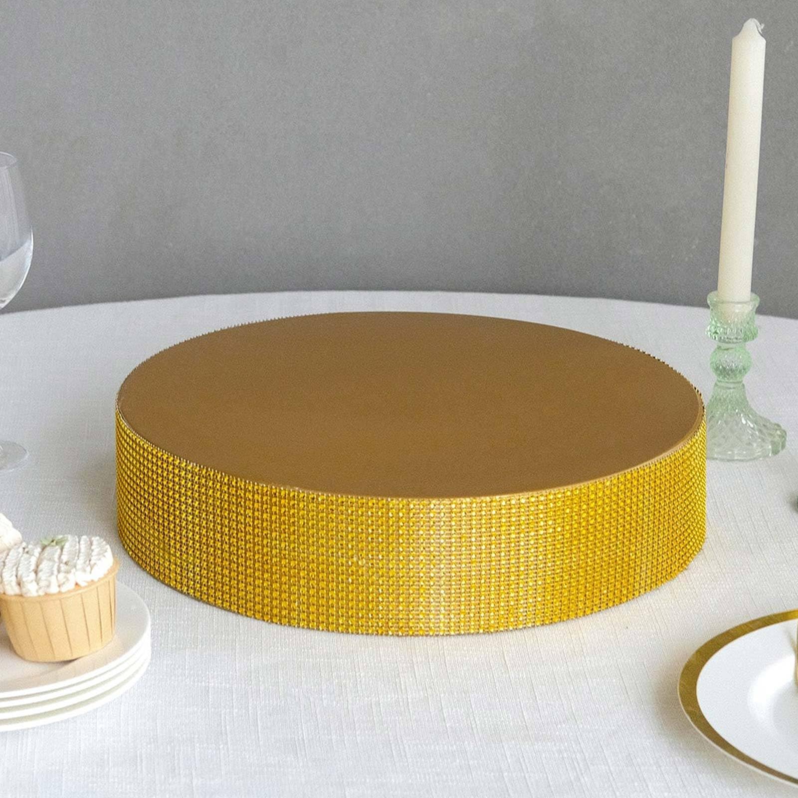 Amazon.com | Efavormart Gold Round Metal Pedestal Cake Stand with ...