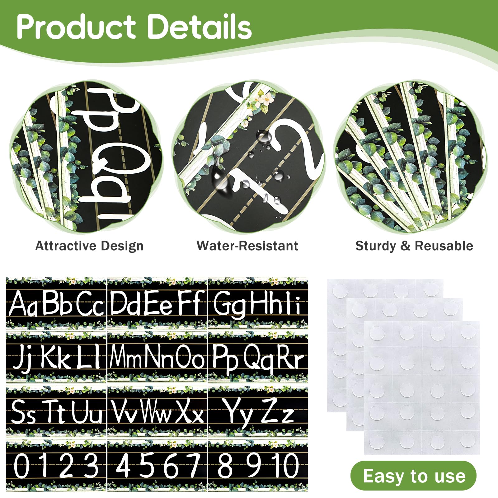 Snapklik.com : 12Pcs Alphabet Bulletin Board Strips Set, Alphabet Line ...