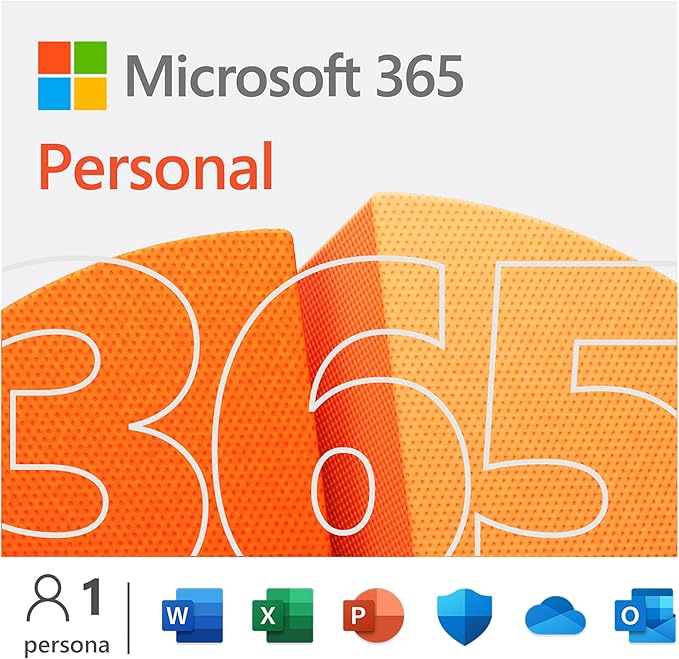 Microsoft 365 Personal - 1 persona - Para PC/Mac/tabletas/teléfonos móviles - Suscripción de 12 ...