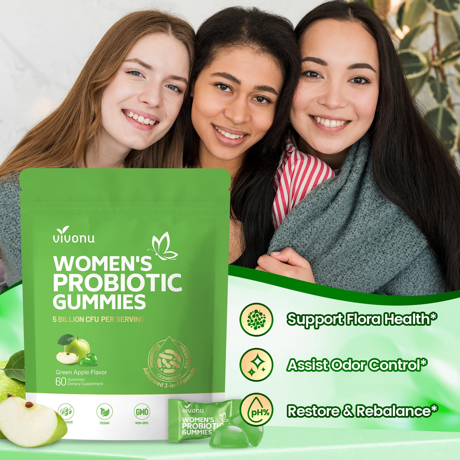 Snapklik.com : Viginal Probiotic For Women, Women Probiotic Gummies ...