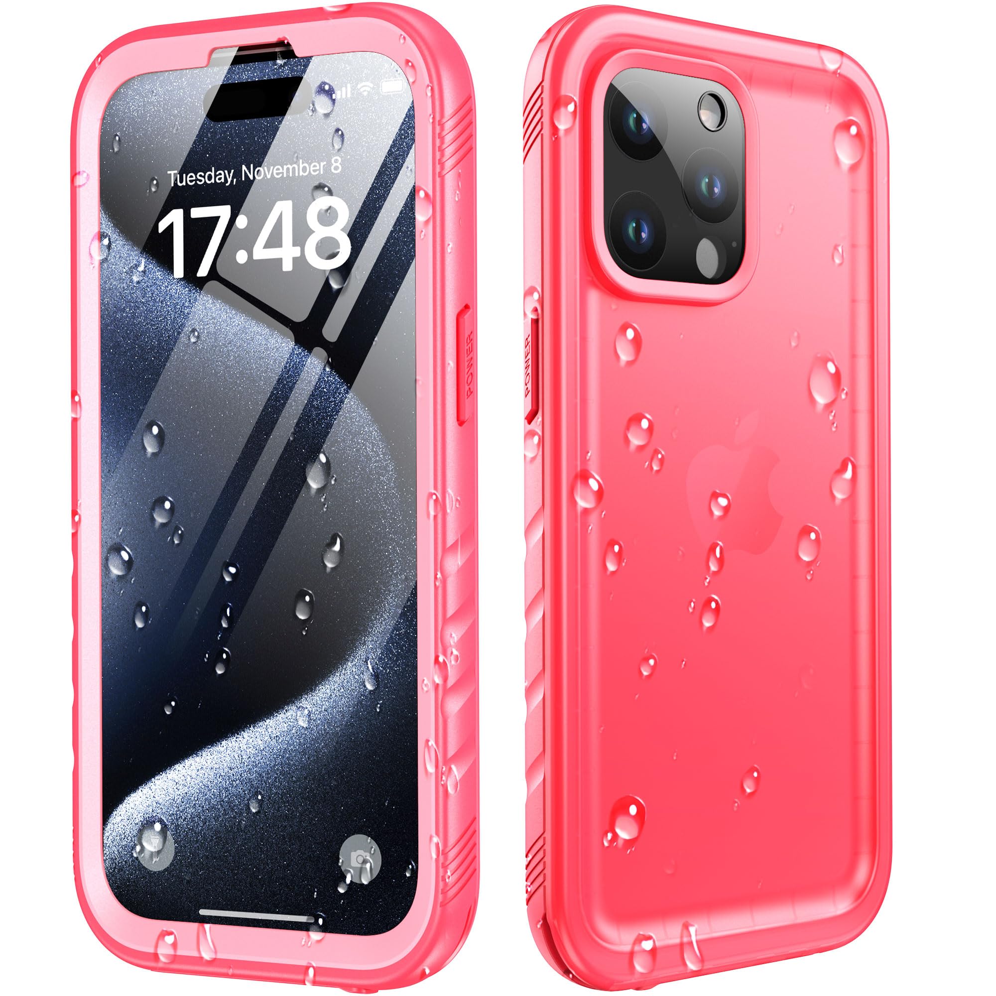 Amazon.com: Cozycase for iPhone 15 Pro Waterproof Shockproof Dustproof Case - Heavy Duty/360 ...