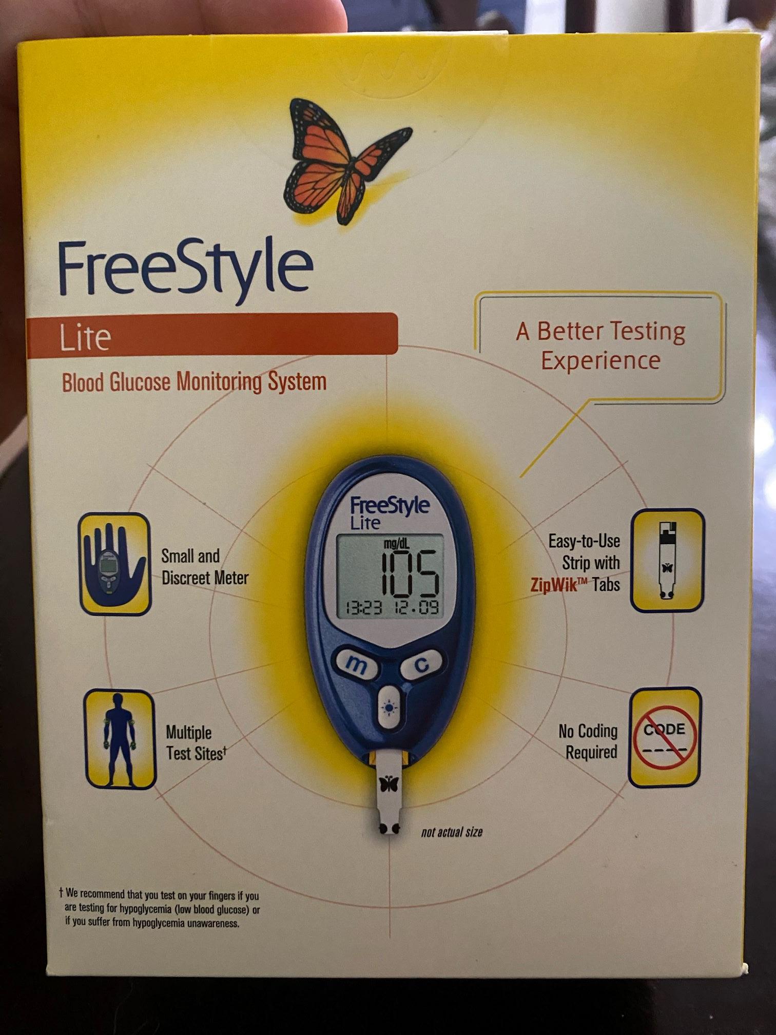 Watch Review of the Freestyle lite glucose meter on Amazon Live