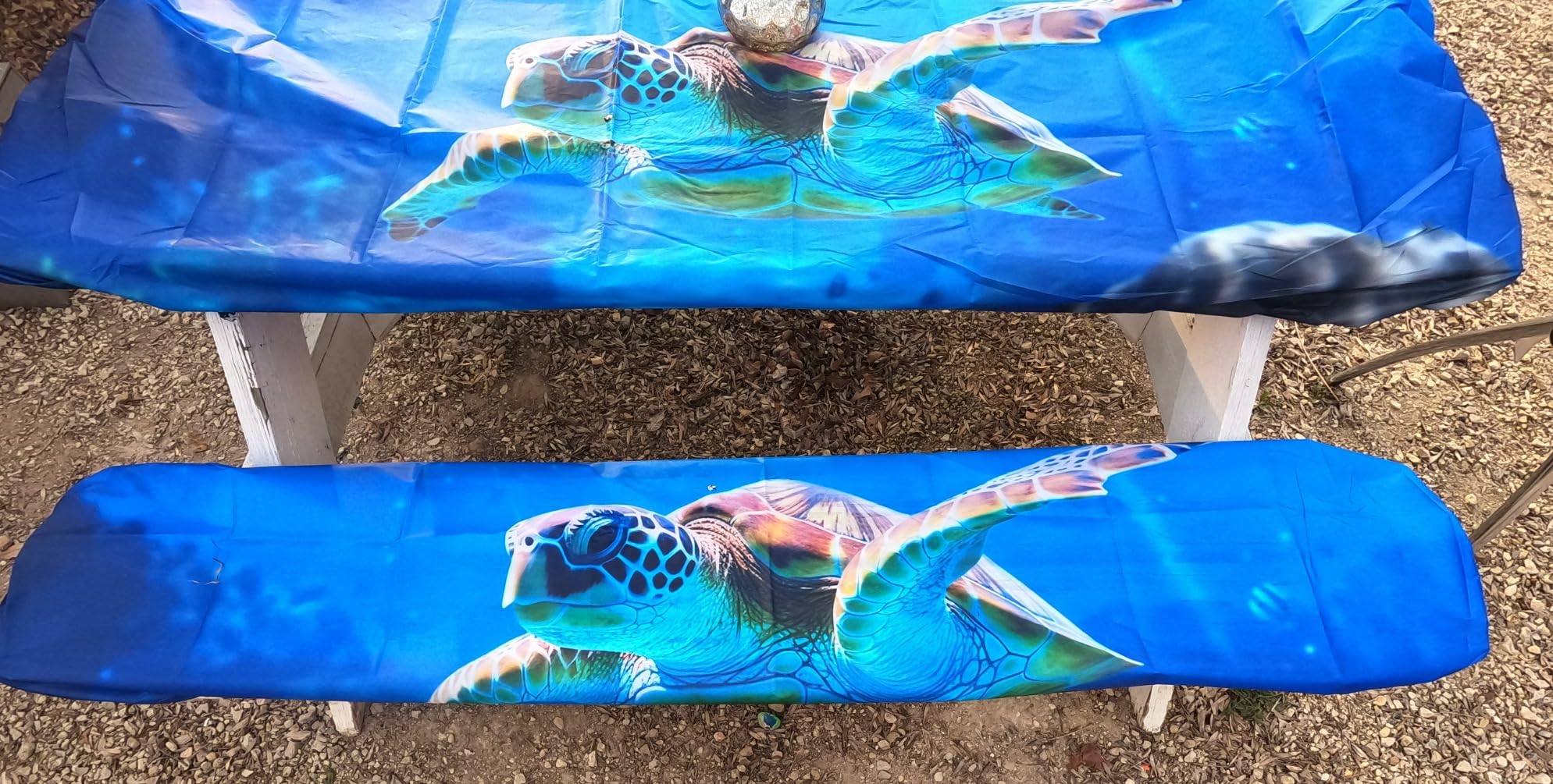 Amazon.com: YEYE JUICE Ocean Sea Turtle Fitted Picnic Table Cover with ...