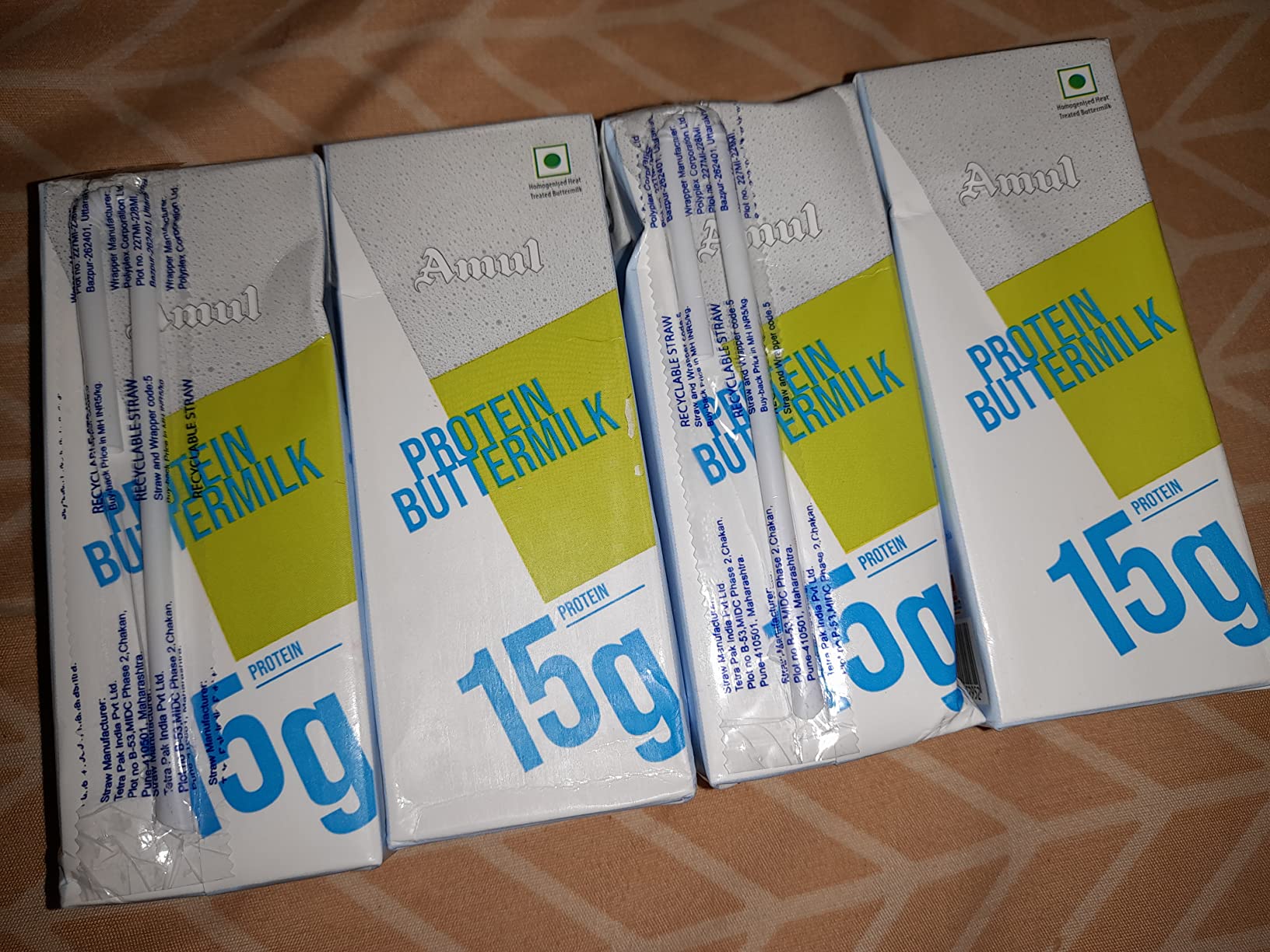 Amul High Protein Buttermilk | 15g protein per pack | pack of 8 ...