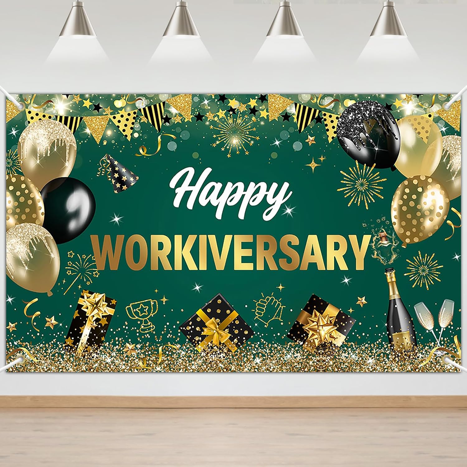 Amazon.com : Mocsicka Happy Workiversary Party Decorations for Men ...