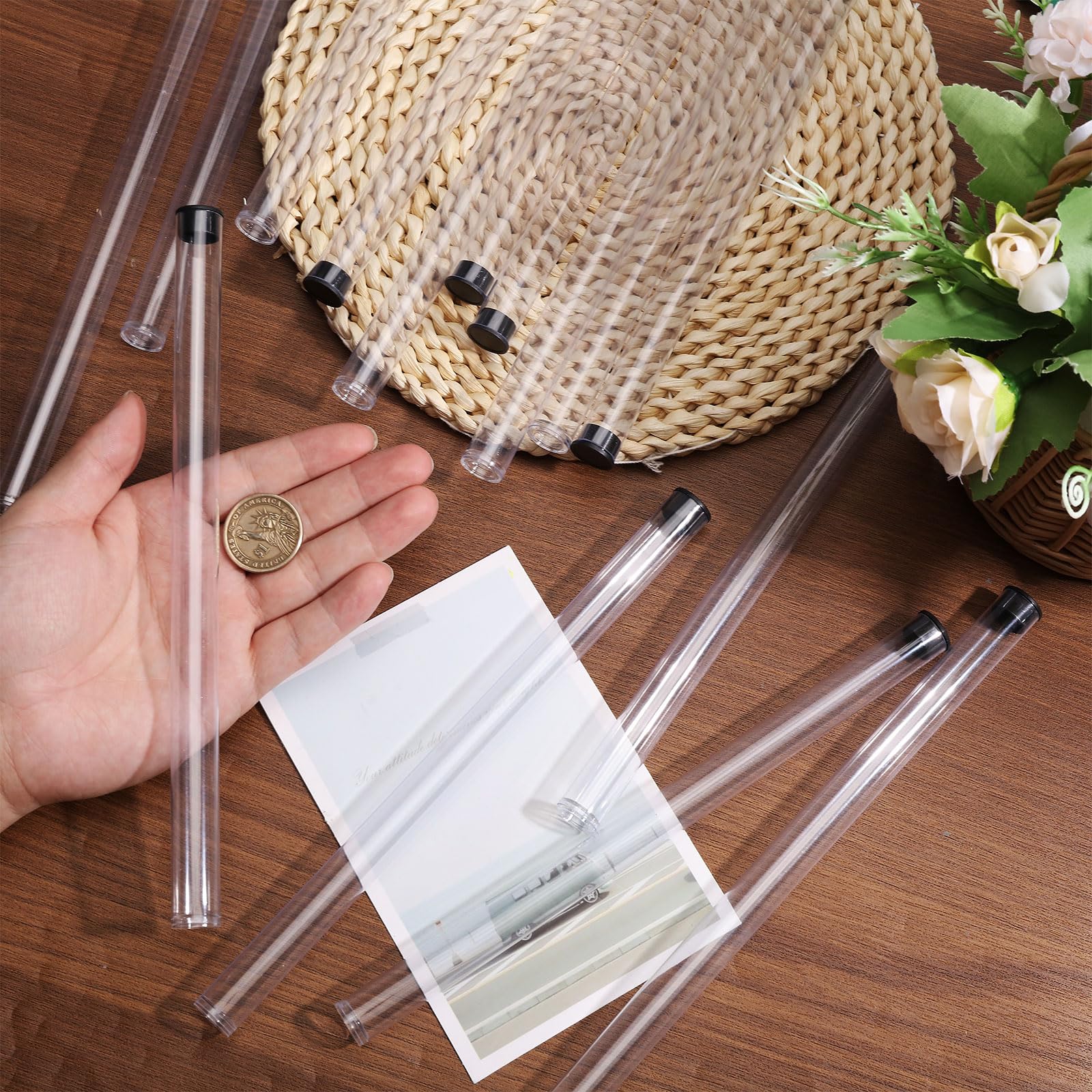 Plastic Tube Containers Clear Acrylic Tube Transparent Plastic PMMA ...