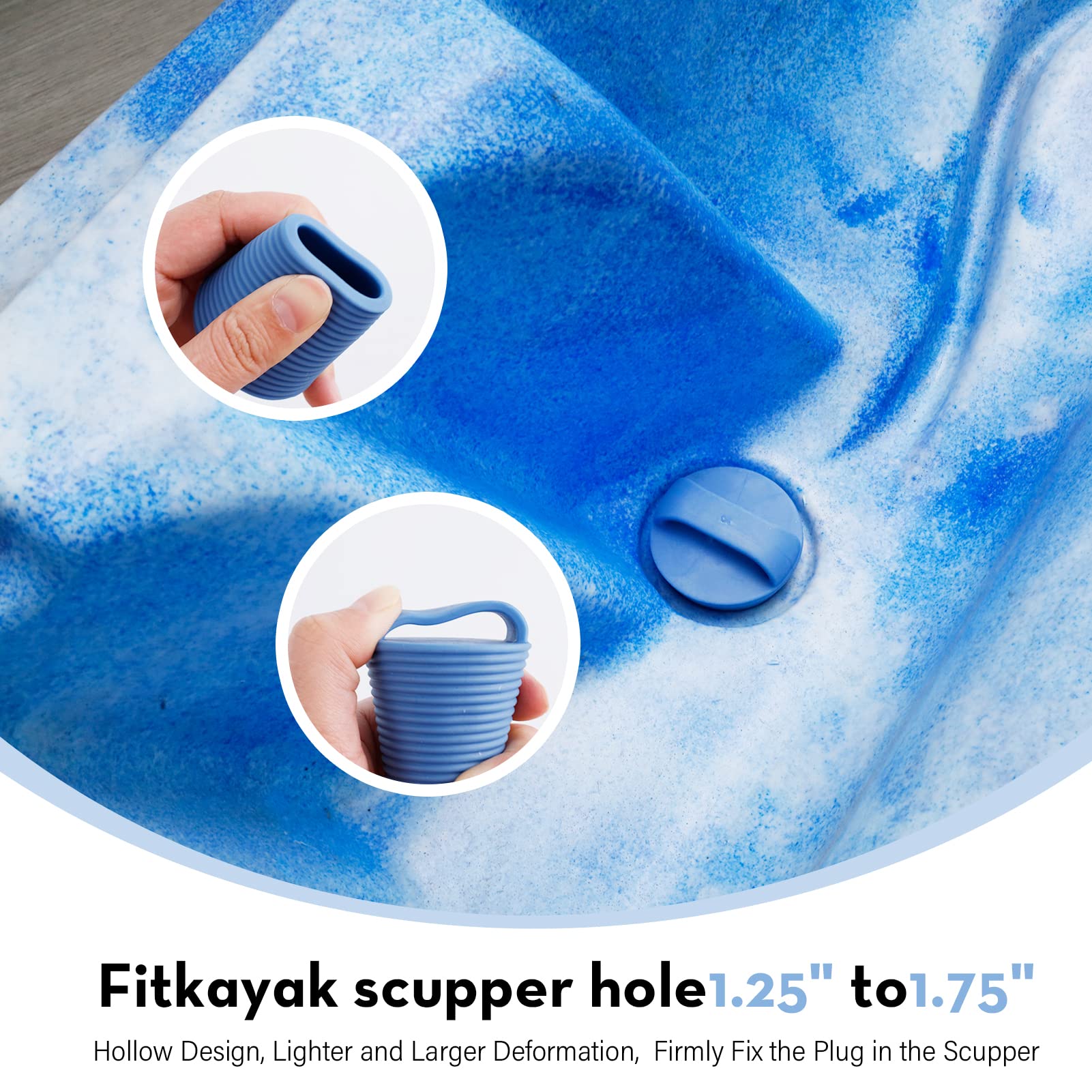 Snapklik.com : CANALHOUT 12 Pieces Kayak Scupper Plug Kit TPE Scupper ...