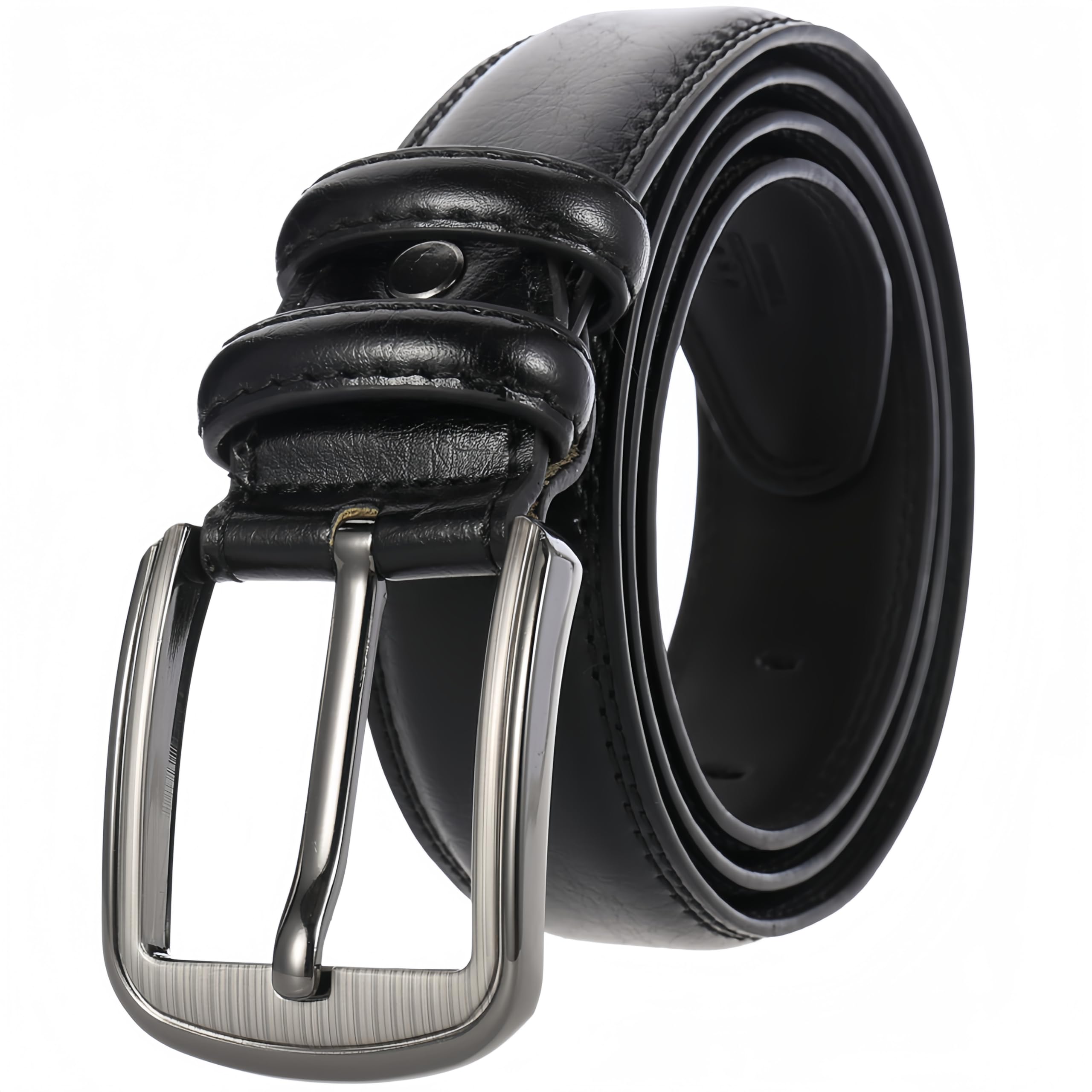 Amazon.com: wigmoa Men's Genuine Leather Dress Belt-Work,Business ...