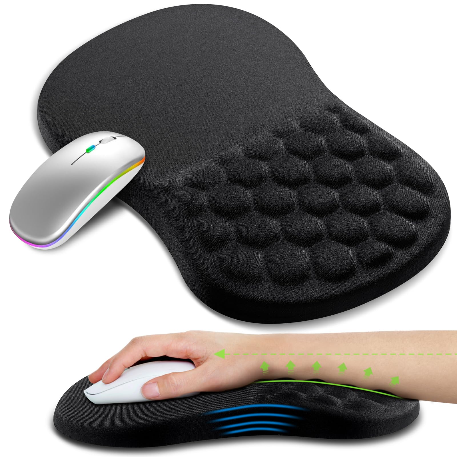 Tunel Carpal Ergonomico Para Mouse Ergonomic Mouse Pad And Keyboard